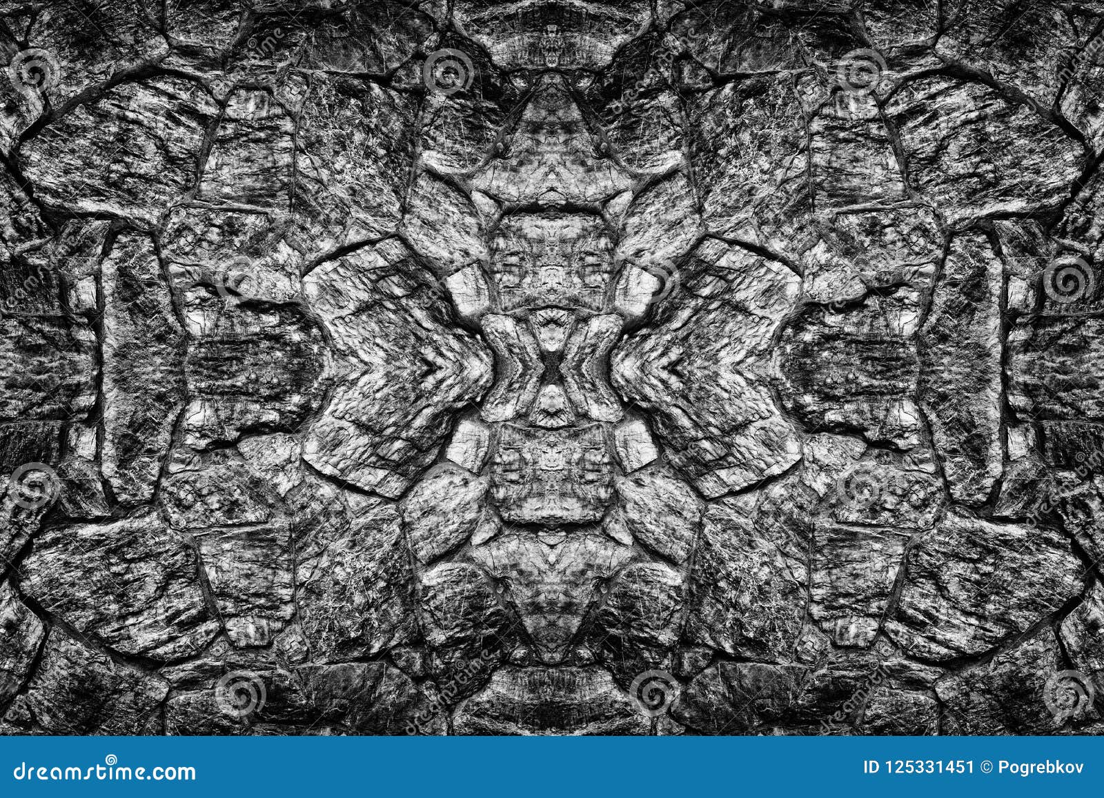 Quaint Pattern Granite Stone Masonry Dark Gray Background Stock Image ...