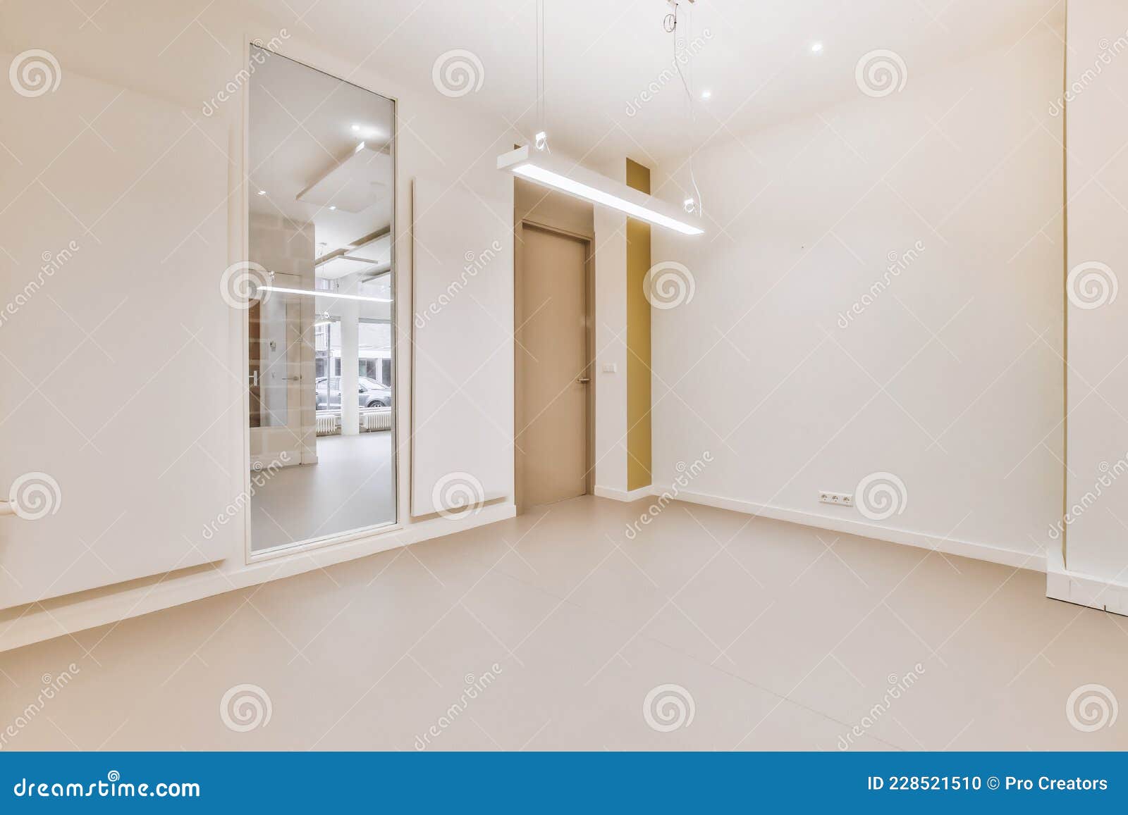 Spacious room design stock photo. Image of interior - 228521510