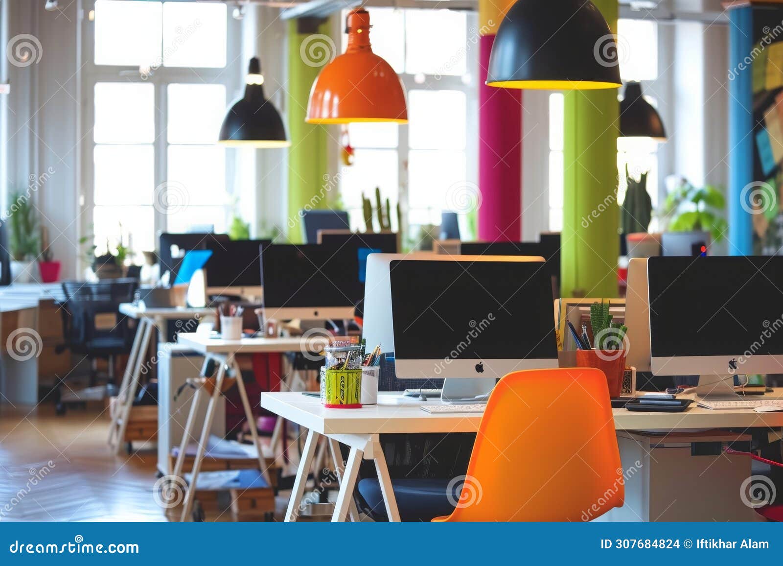 A Spacious Room Packed with a Multitude of Functional Computers and ...