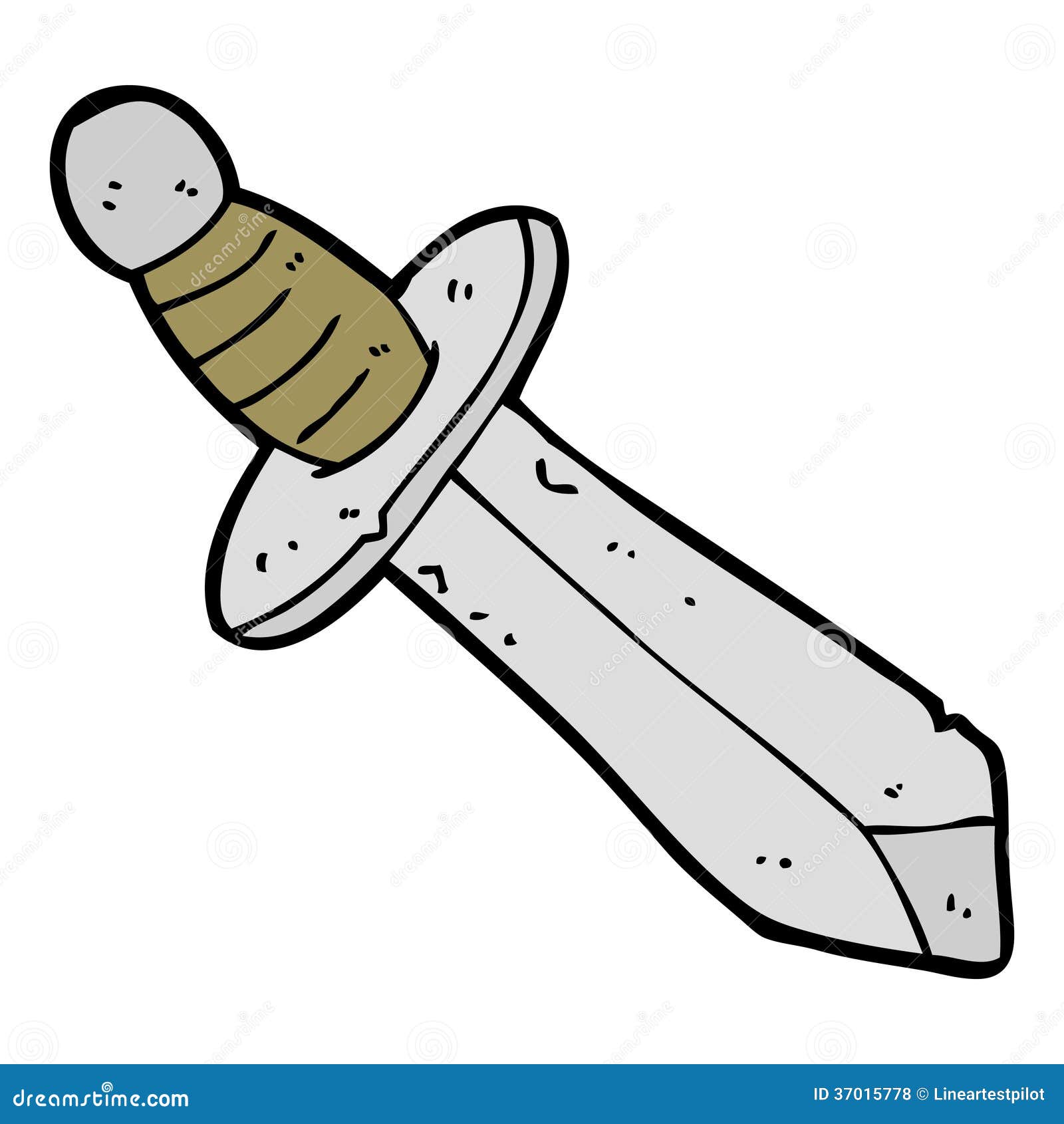 Spada del fumetto illustrazione vettoriale. Illustrazione di disegno ...
