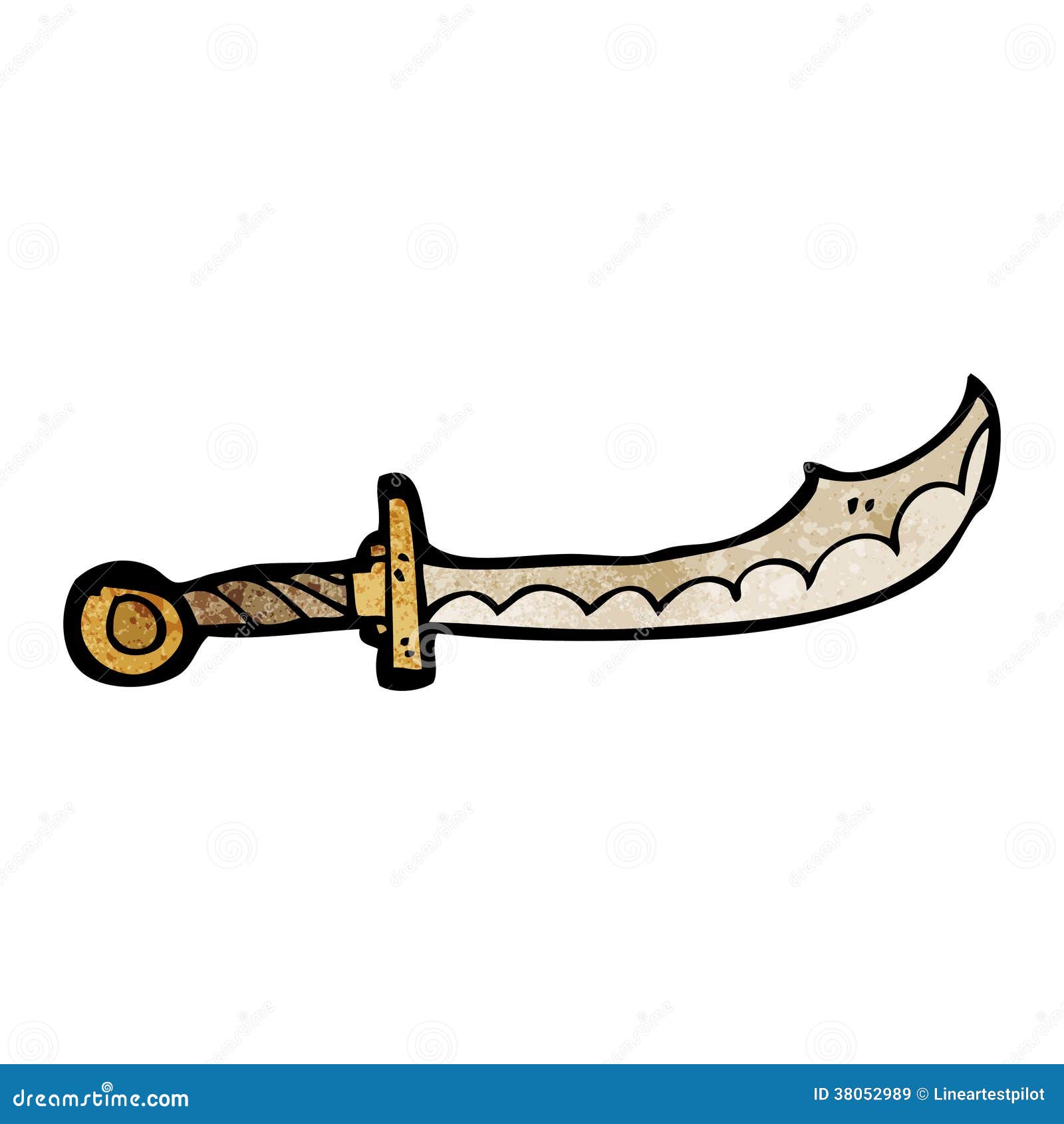 Spada del fumetto illustrazione vettoriale. Illustrazione di ...