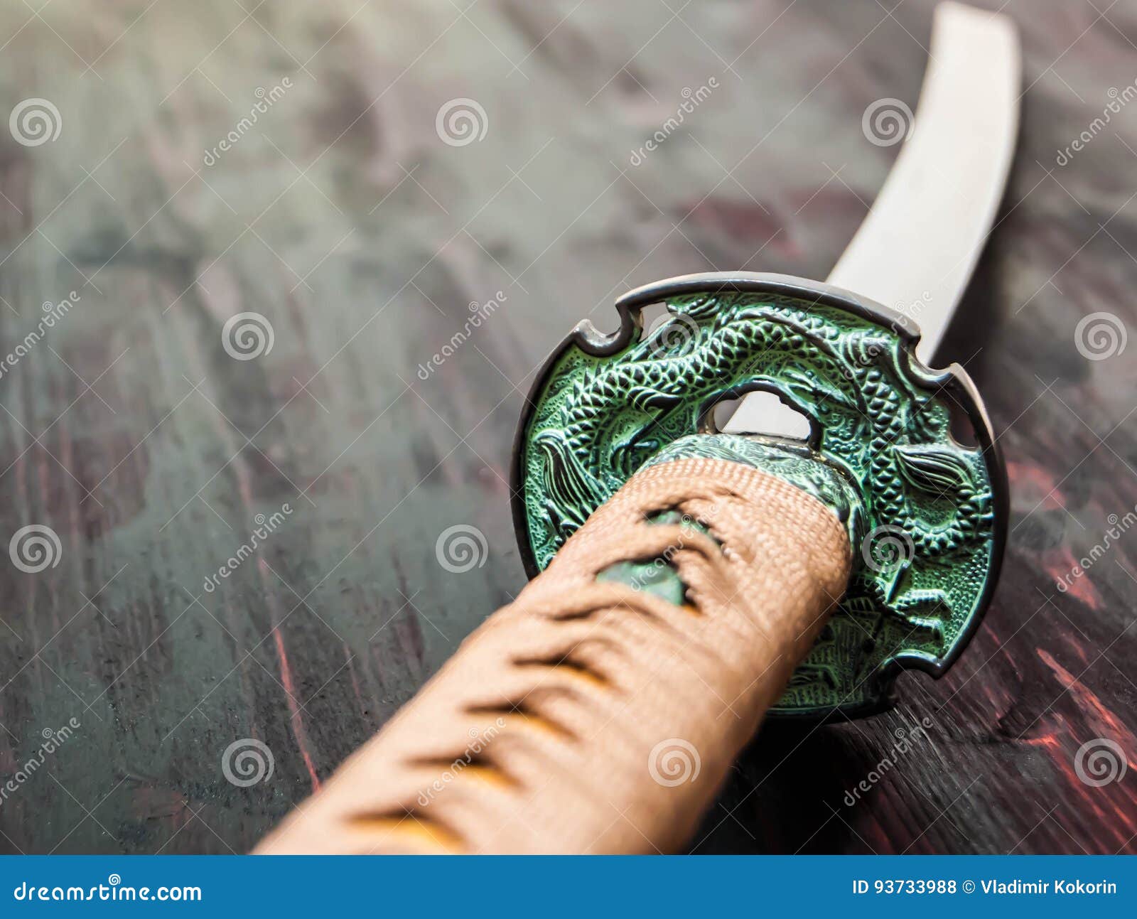 Spada Del Samurai Di Katana Fotografia Stock - Immagine di lamierina ...