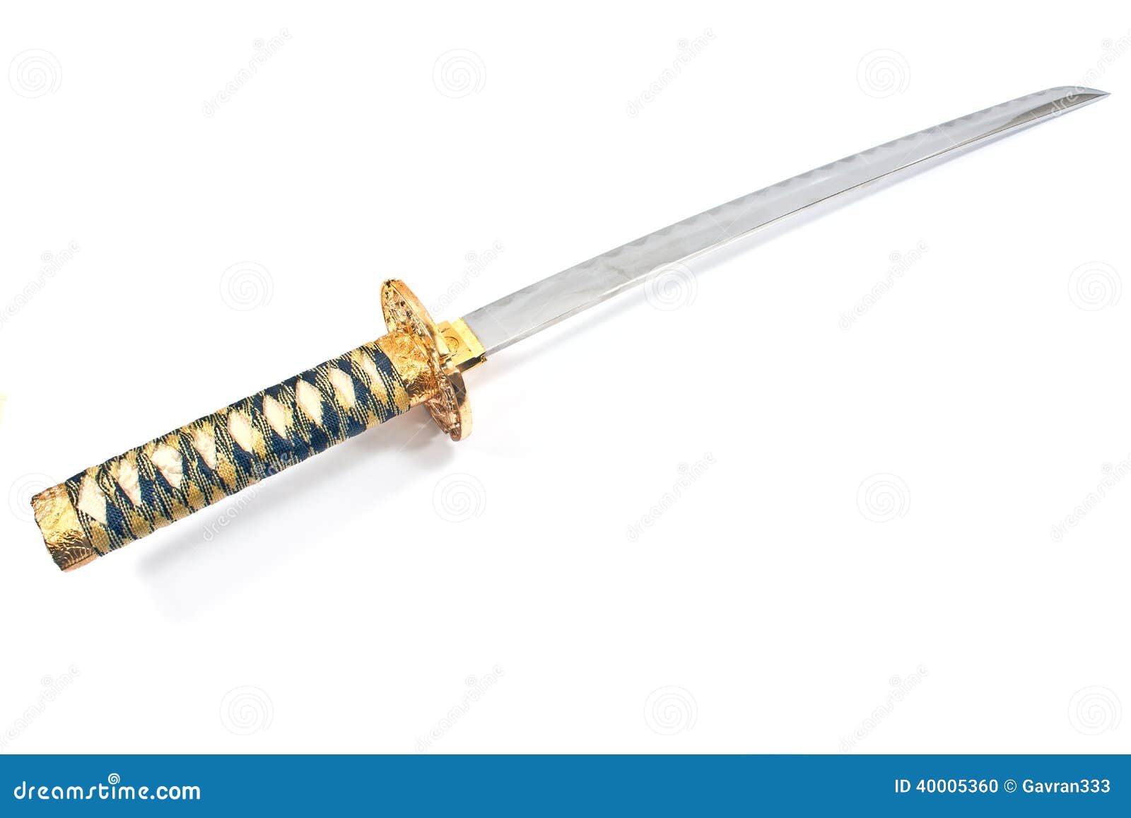 Spada Giapponese Di Katana Del Samurai Fotografia Stock - Immagine di ...