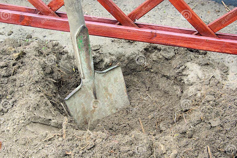 Spade stock photo. Image of nature, home, earth, brown - 11405624