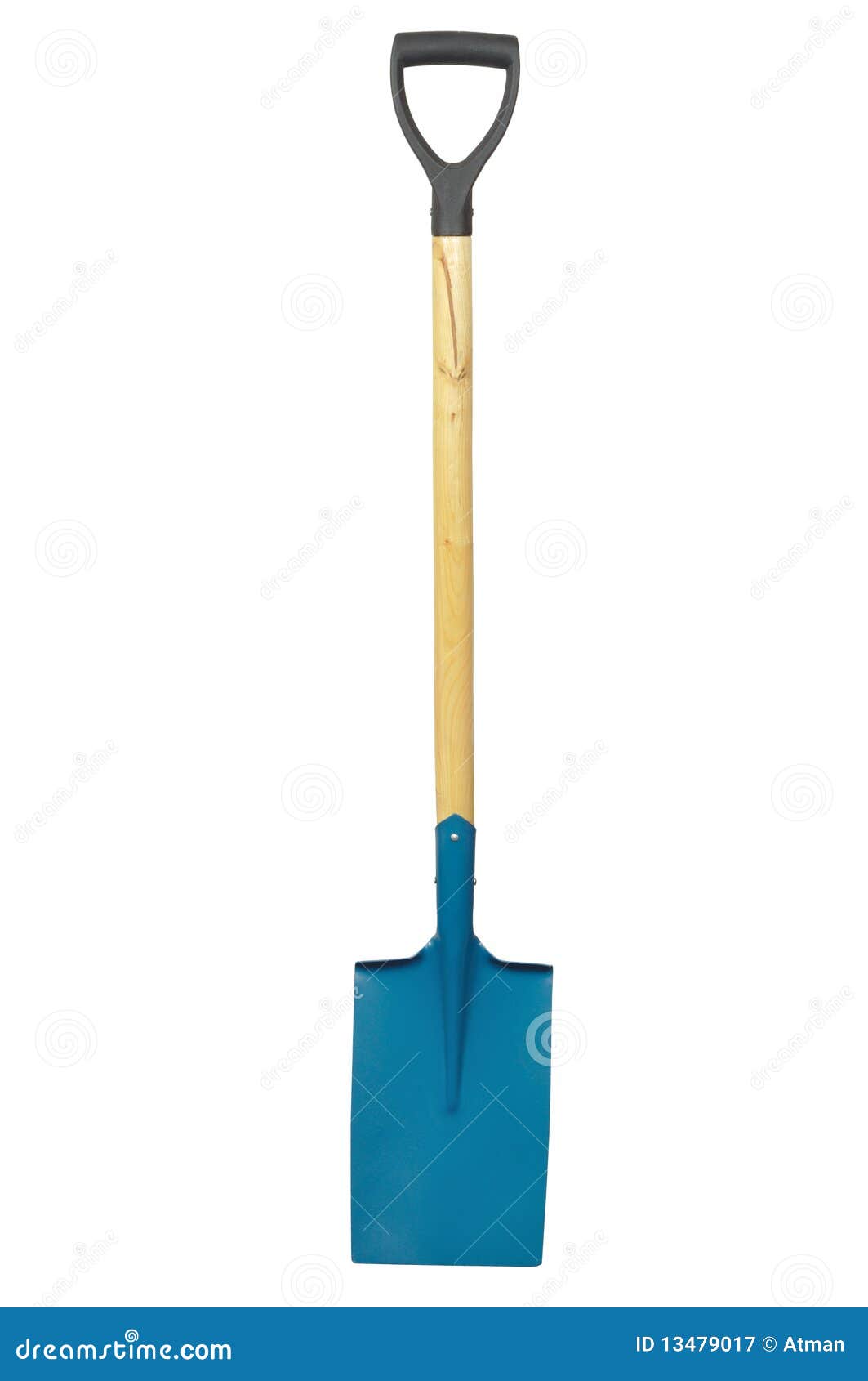 Spade stock image. Image of isolated, garden, blue, tools - 13479017
