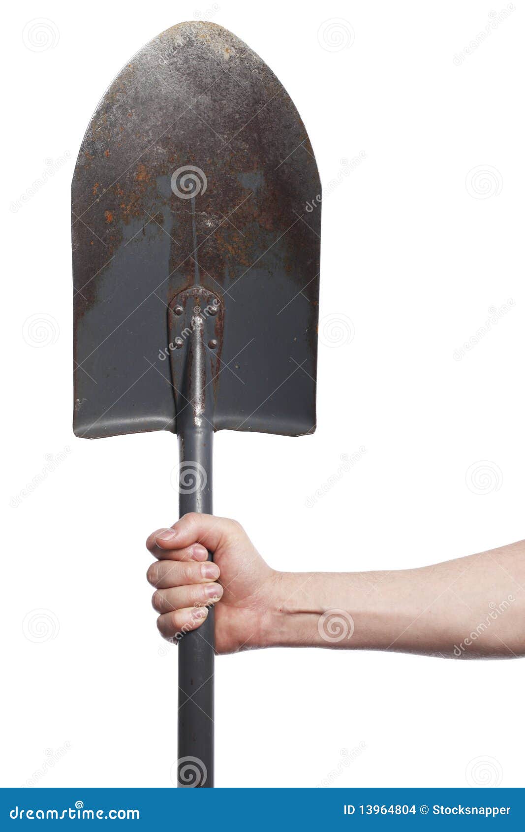 Spade stock photo. Image of object, isolated, holding - 13964804
