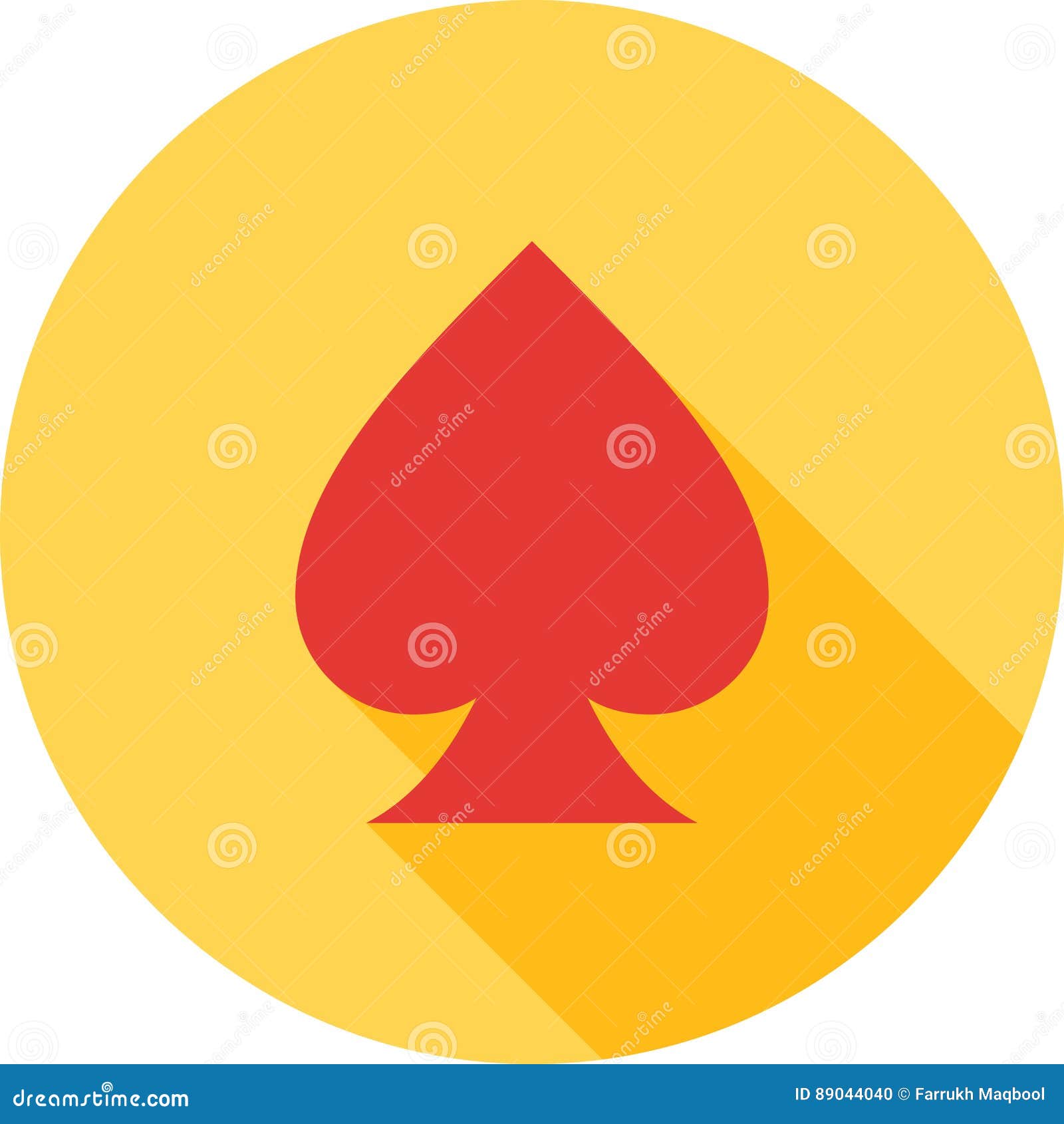 Spade vector illustratie. Illustration of spel, vector - 89044040