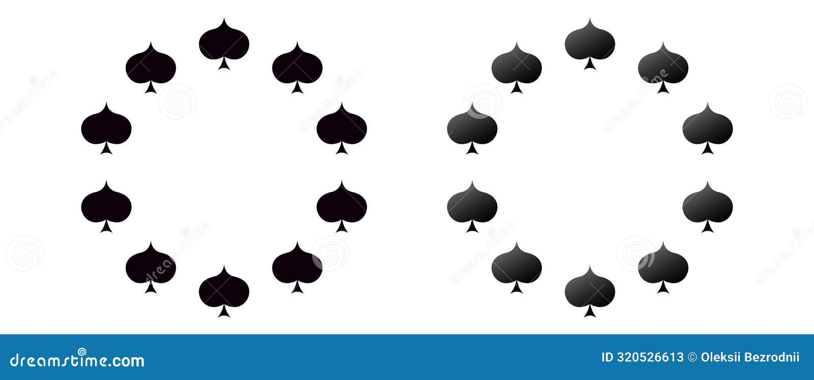 Spade Ace Circle Frame. Poker Frame Round Border Stock Vector ...