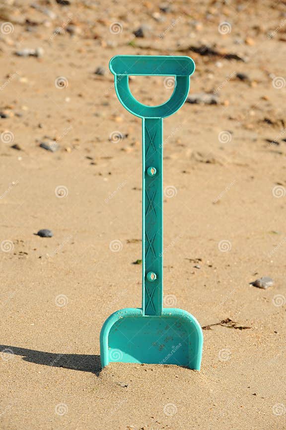 Spade at the beach stock image. Image of summer, summervacation - 27197465