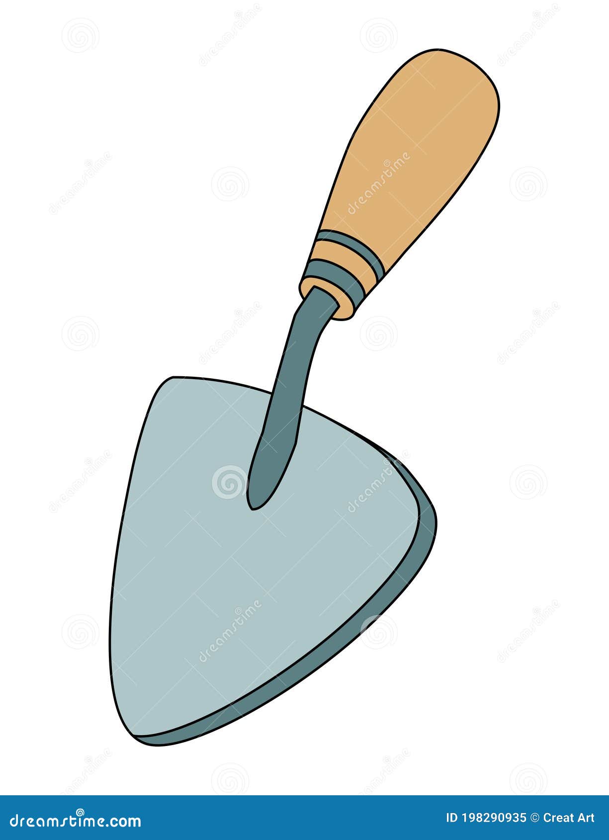 Spade Clip Art Vector Illustration Stock Vector - Illustration of tools ...