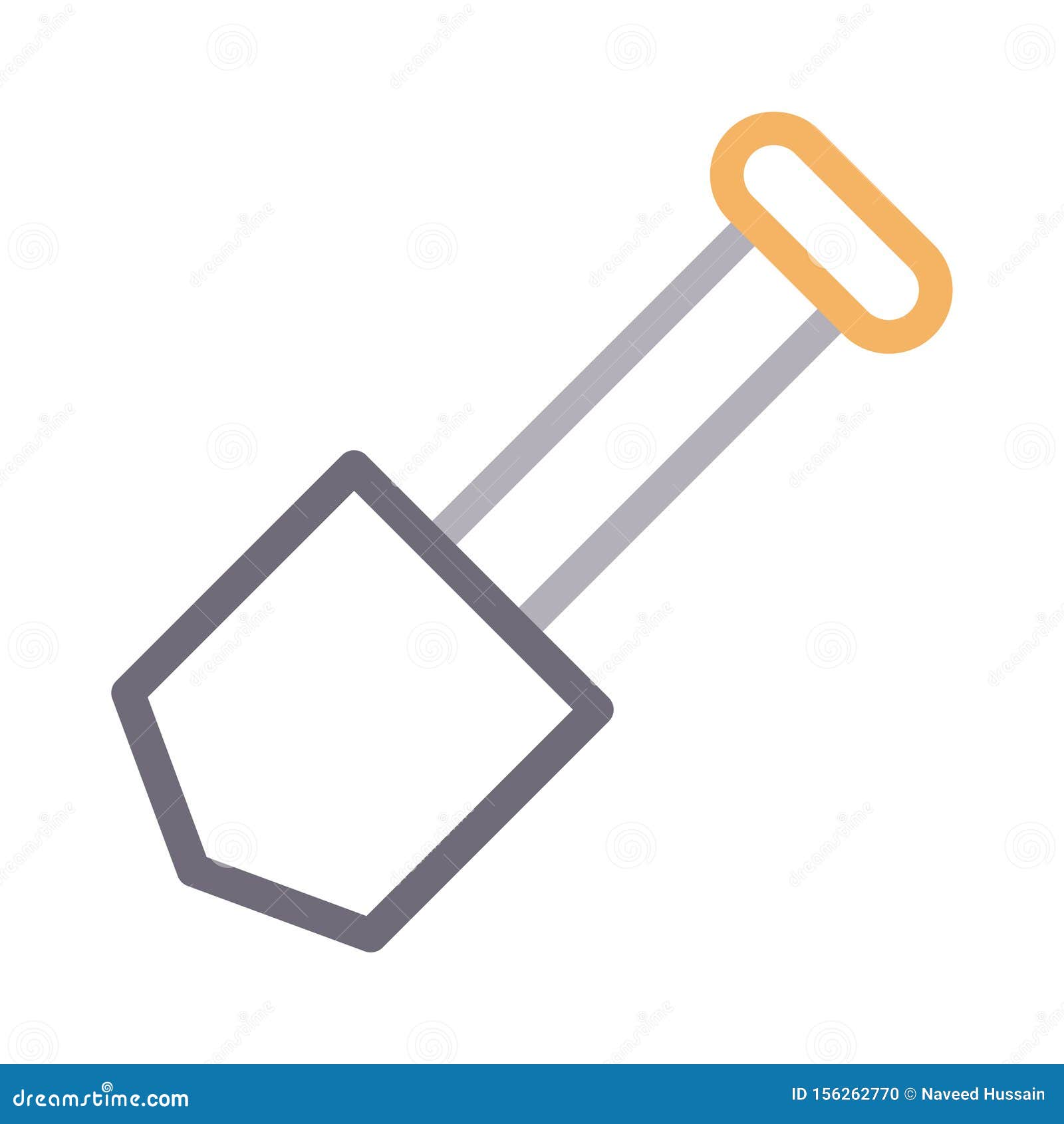 Spade Colour Line Vector Icon Stock Vector - Illustration of icons ...