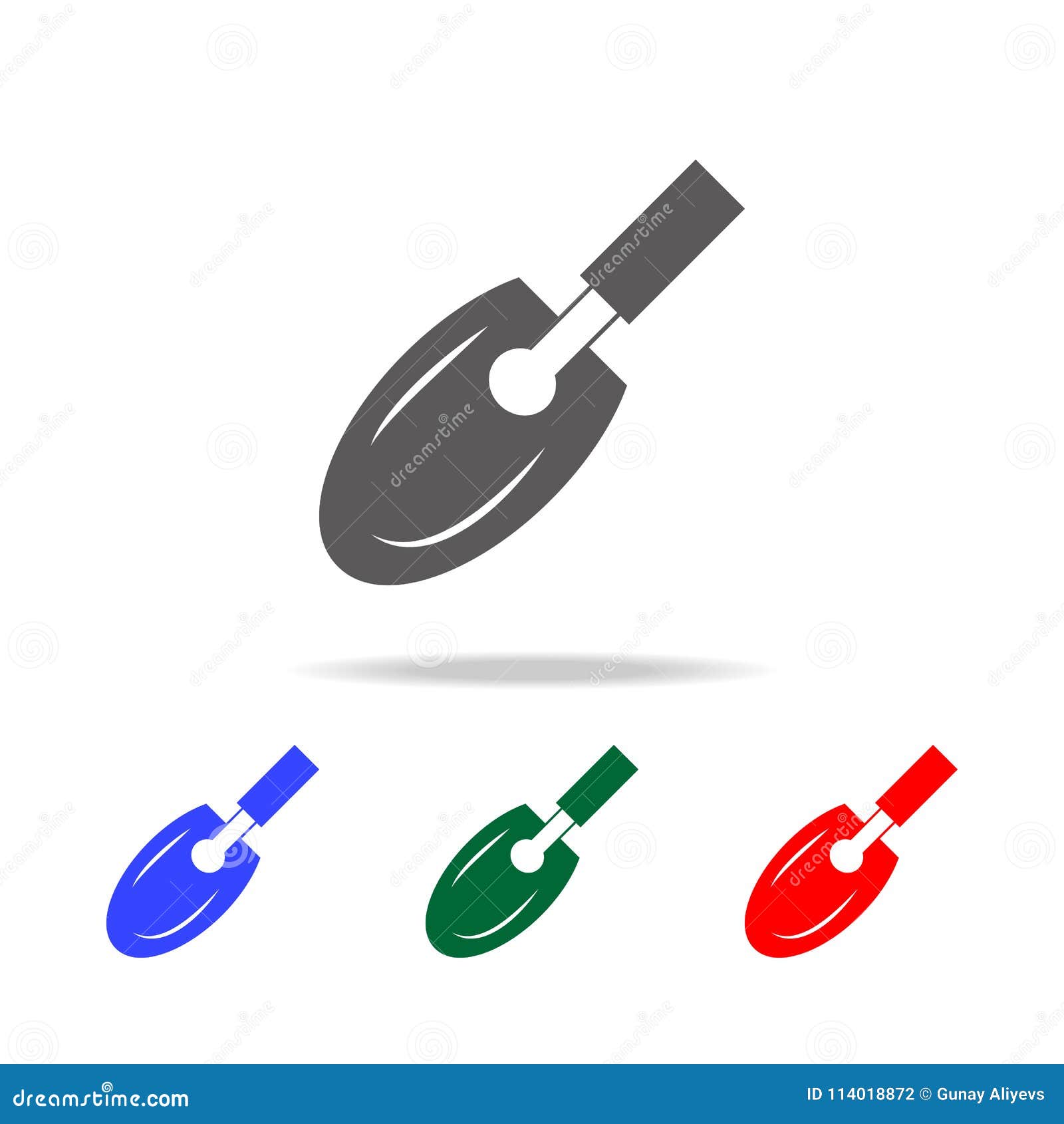 Spade Icon. Elements of Construction Tools Multi Colored Icons. Premium ...