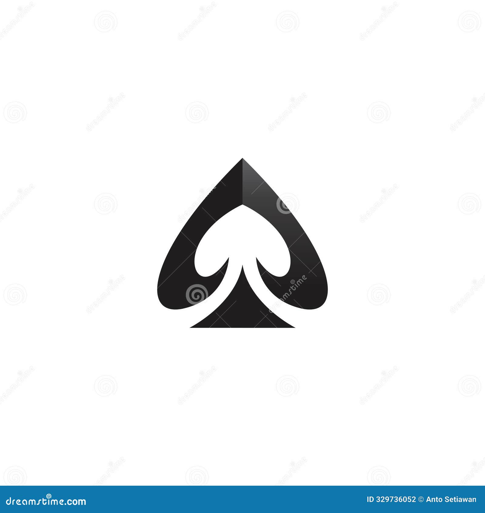 Spade Icon Vector Illustration Stock Illustration - Illustration of ...
