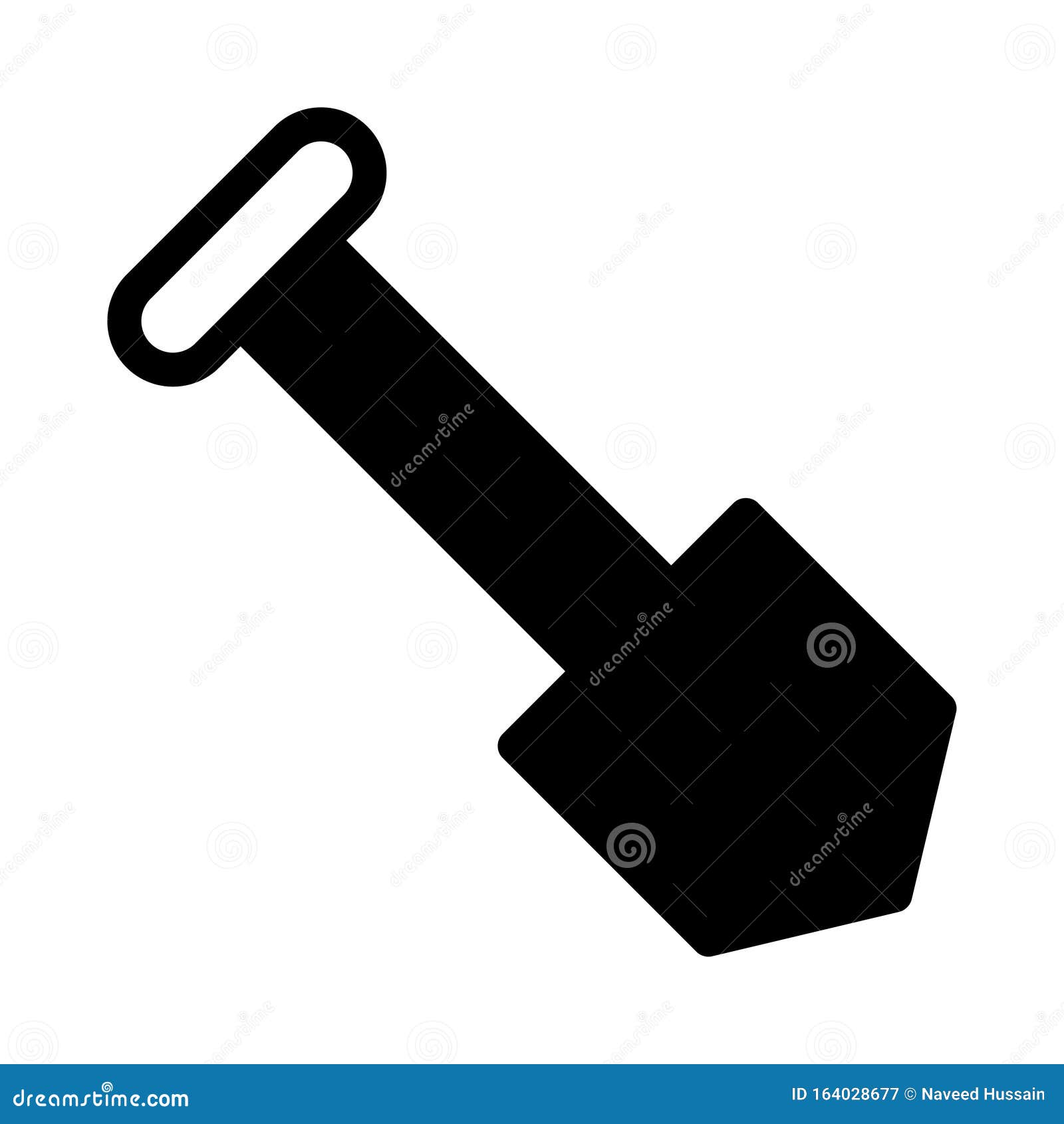 Spade Vector Glyph Flat Icon Stock Illustration - Illustration of apps ...