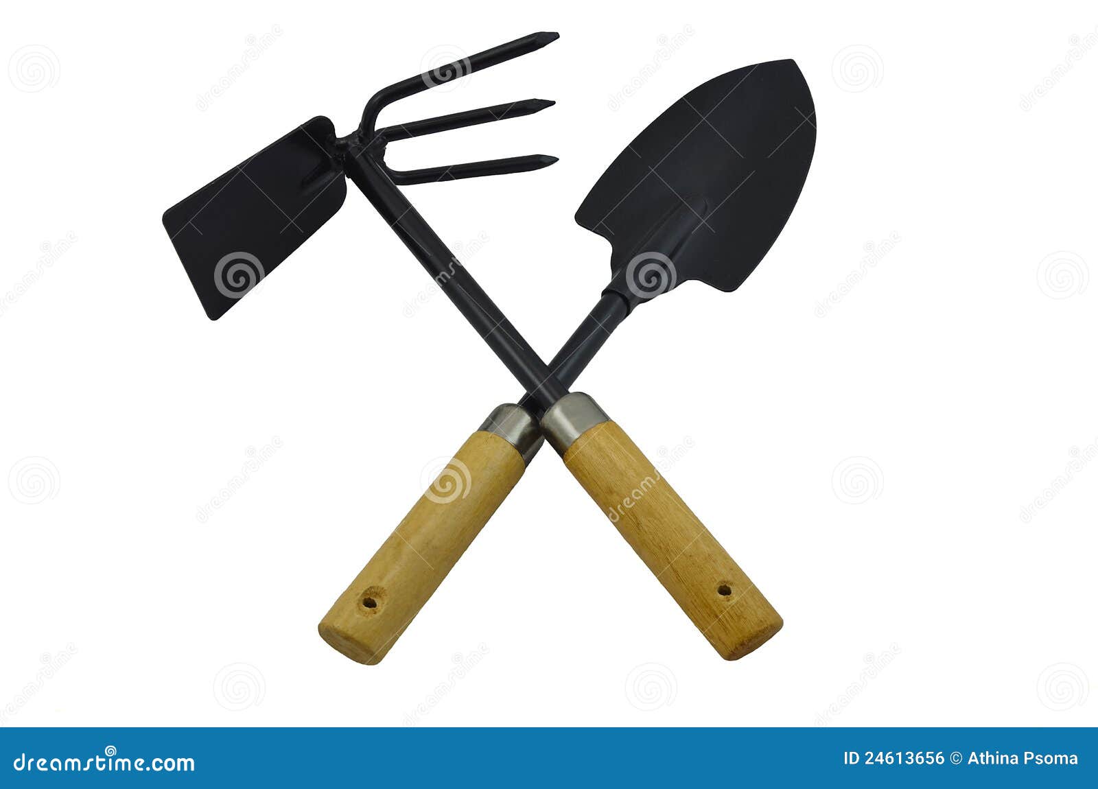 Spade and rake stock photo. Image of horticulture, mowing - 24613656