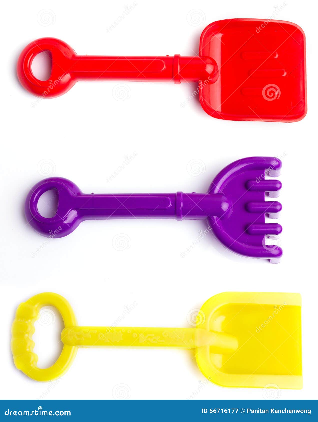 Spade and Rake Isolated on White Background Stock Image - Image of blue ...