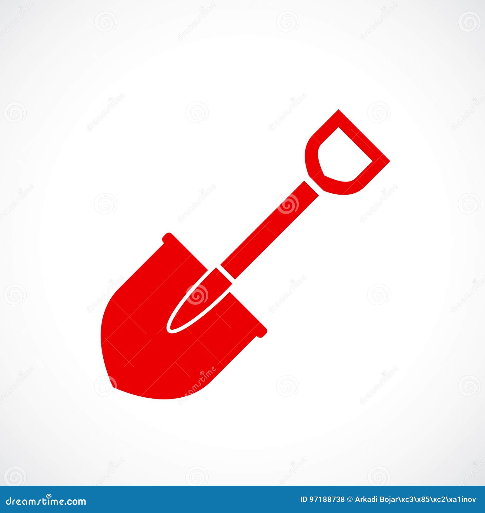 Spade vector icon stock vector. Illustration of shape - 97188738