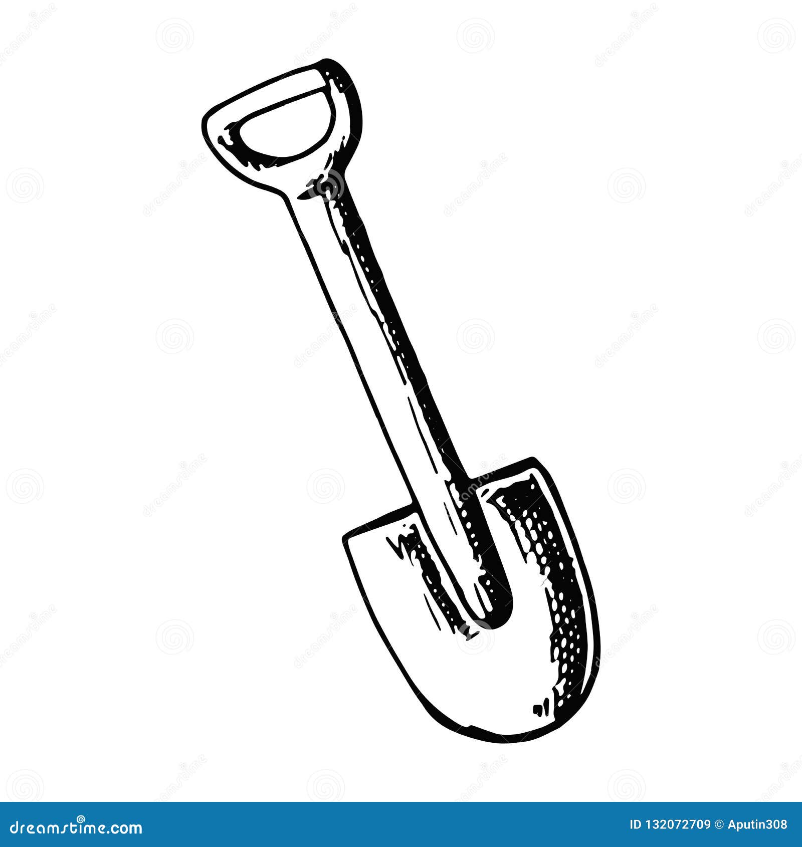 Spade Silhouette Vector Icon. Isolated Object Stock Vector ... Spade Silhouette Vector Icon. Isolated Object Stock Vector ...