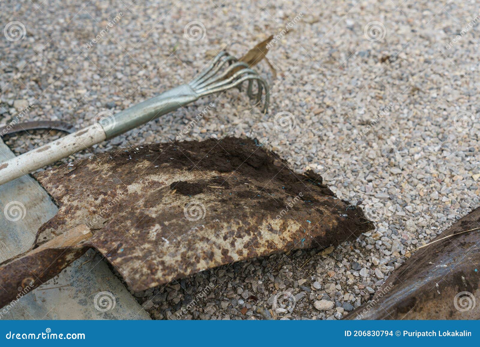 A Spade that Soils the Soil Stock Photo - Image of equipment, mess ...