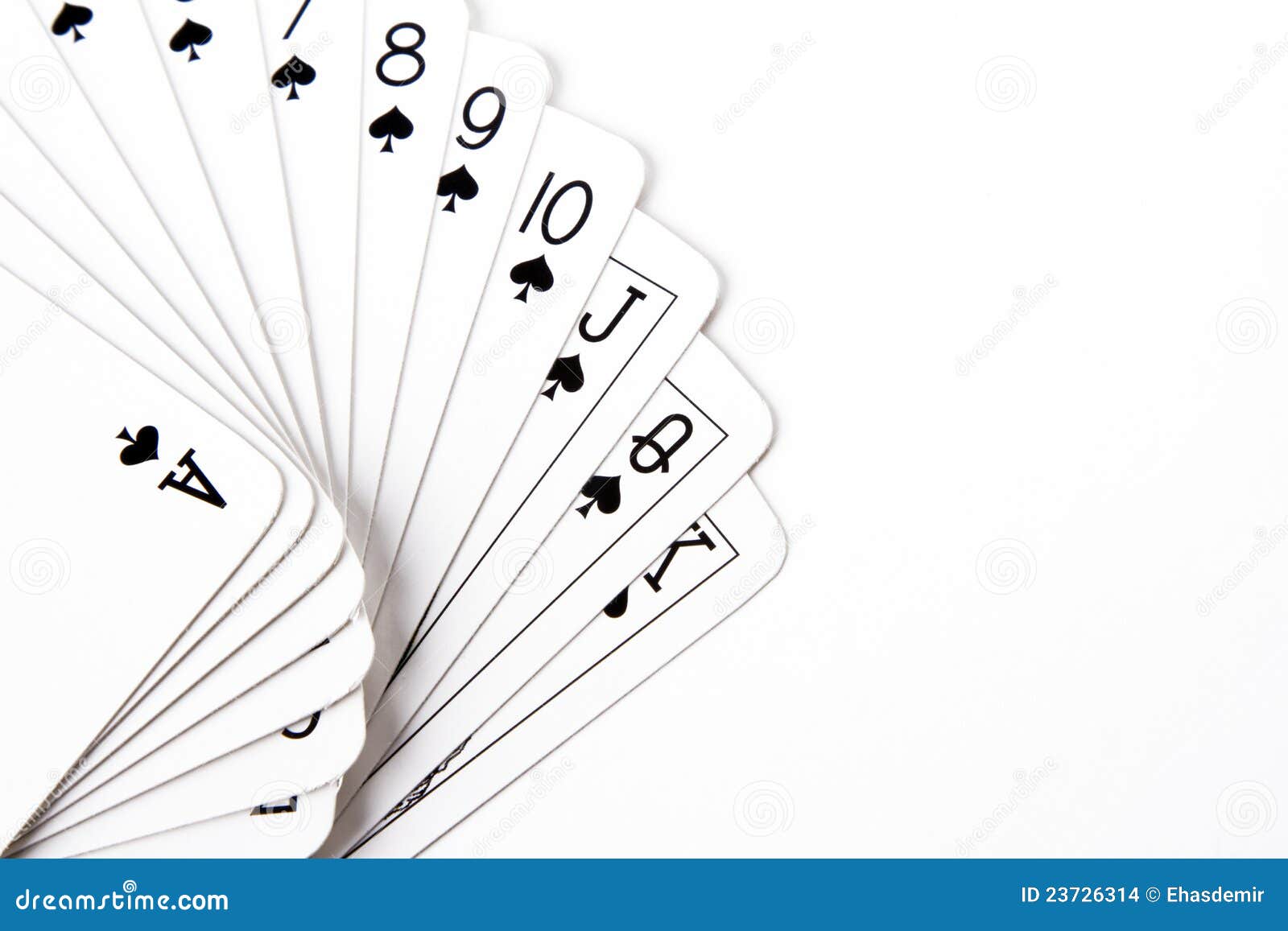 Spade Suit of Playing Cards Stock Photo - Image of leisure, face: 23726314
