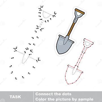 Spade To Be Traced. Vector Numbers Game. Stock Vector - Illustration of ...