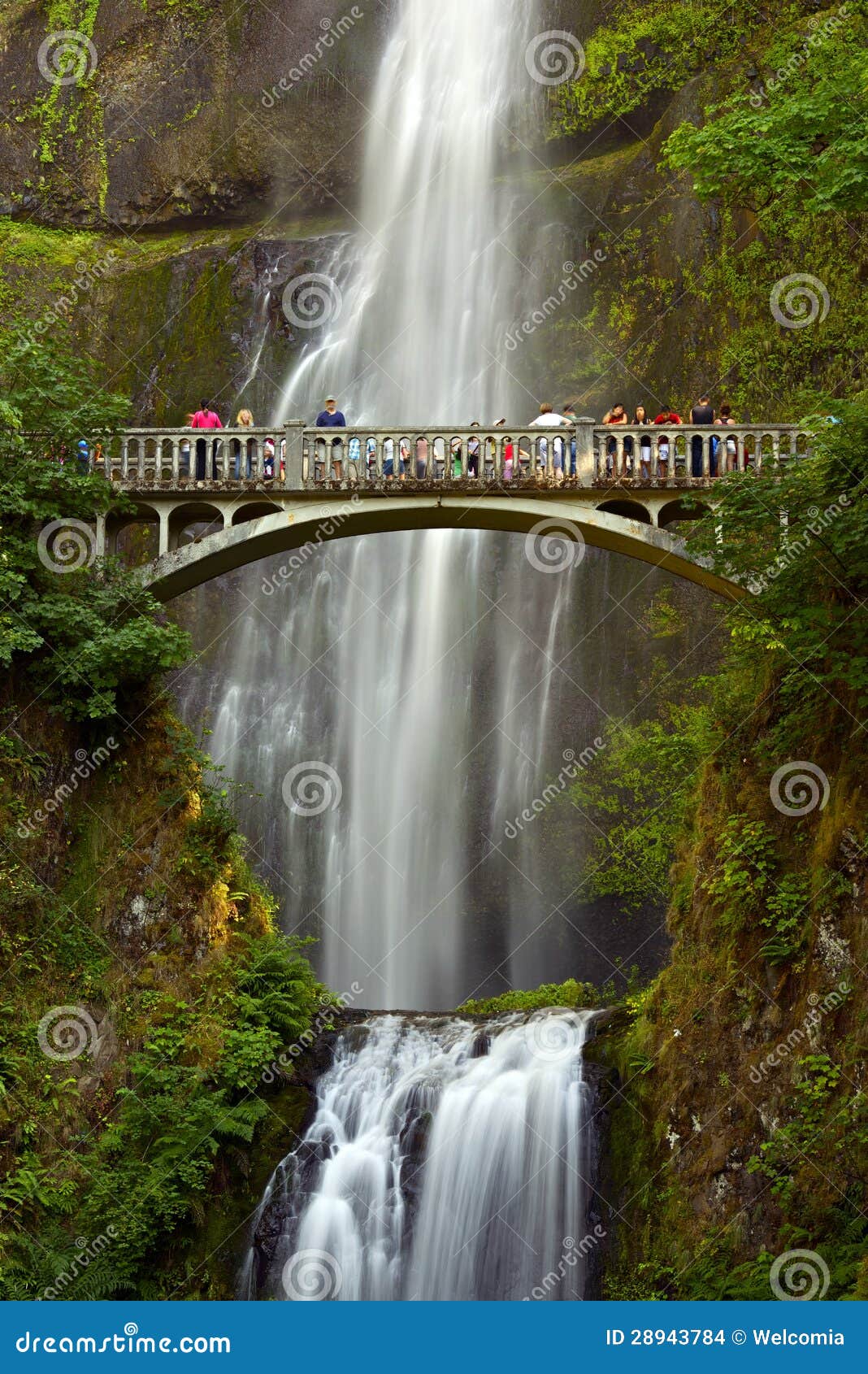 Spadki Multnomah obraz stock editorial. Obraz złożonej z kamienie ...