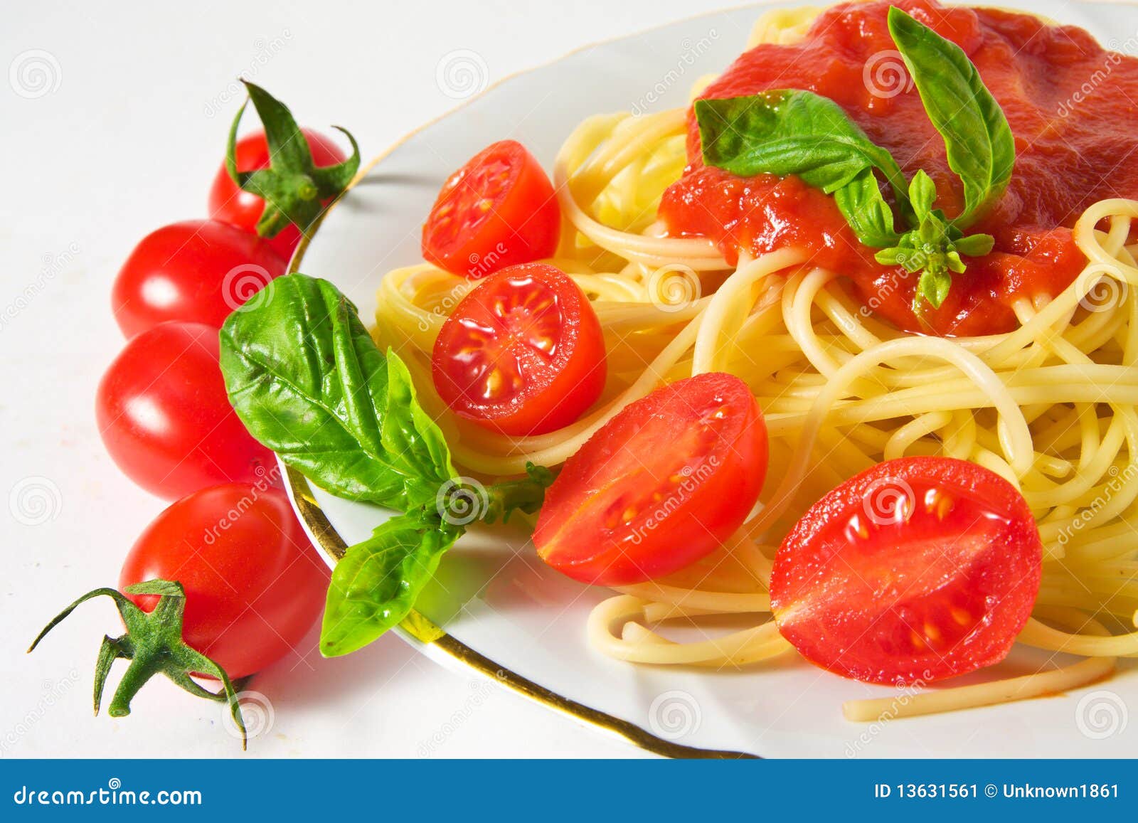 Spaghett and Tomato sauce stock image. Image of spaghetti - 13631561