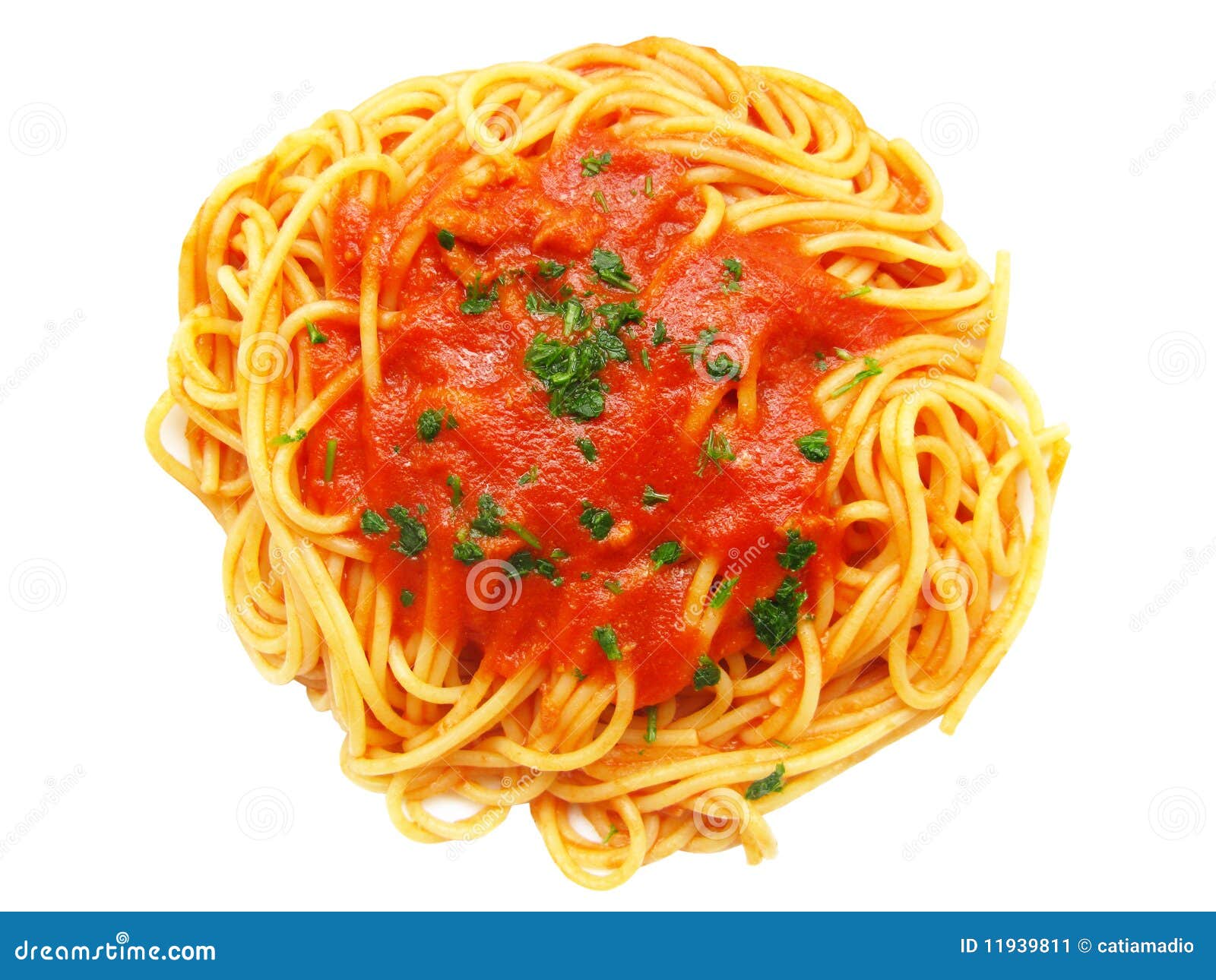 Spaghetti stock image. Image of traditonal, parsley, home - 11939811