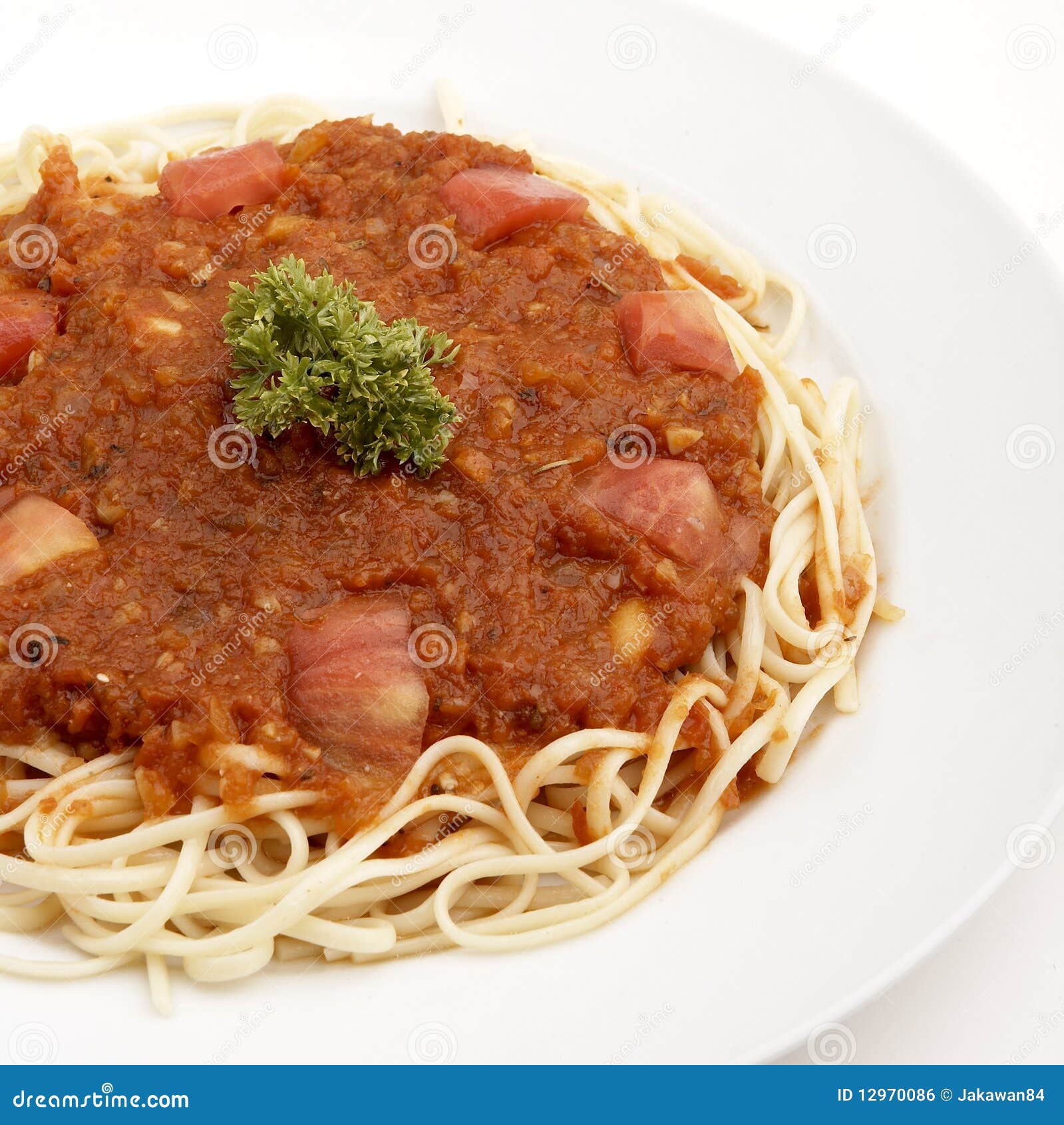 Spaghetti stock photo. Image of lunch, sauce, spaghetti - 12970086