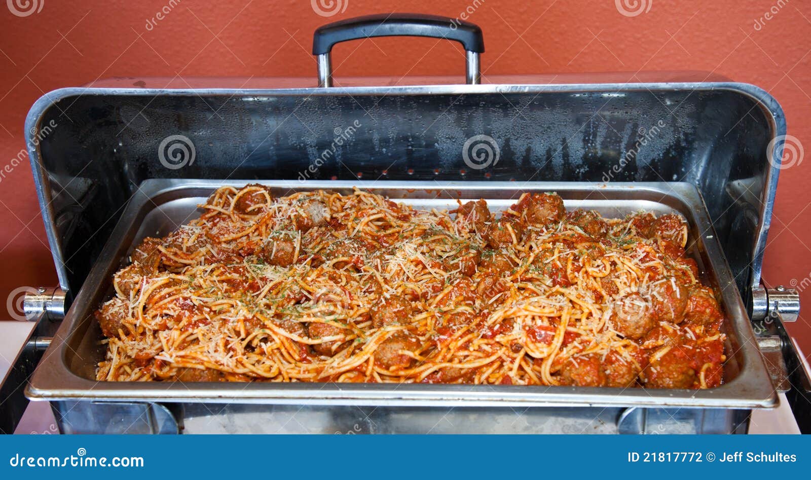 Spaghetti stock photo. Image of container, buffet, tray - 21817772