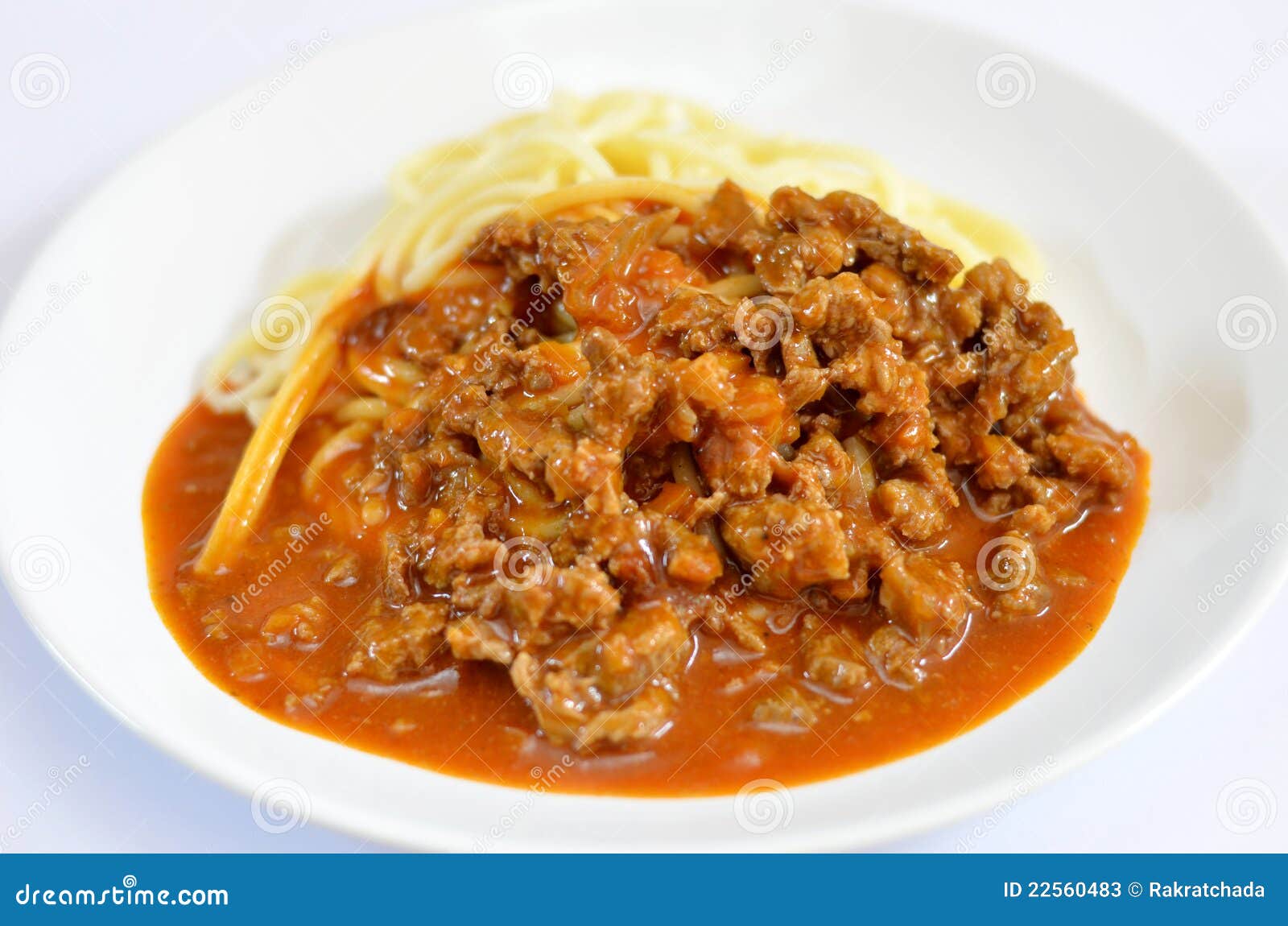 Spaghetti stock image. Image of carbohydrate, plate, tomato - 22560483