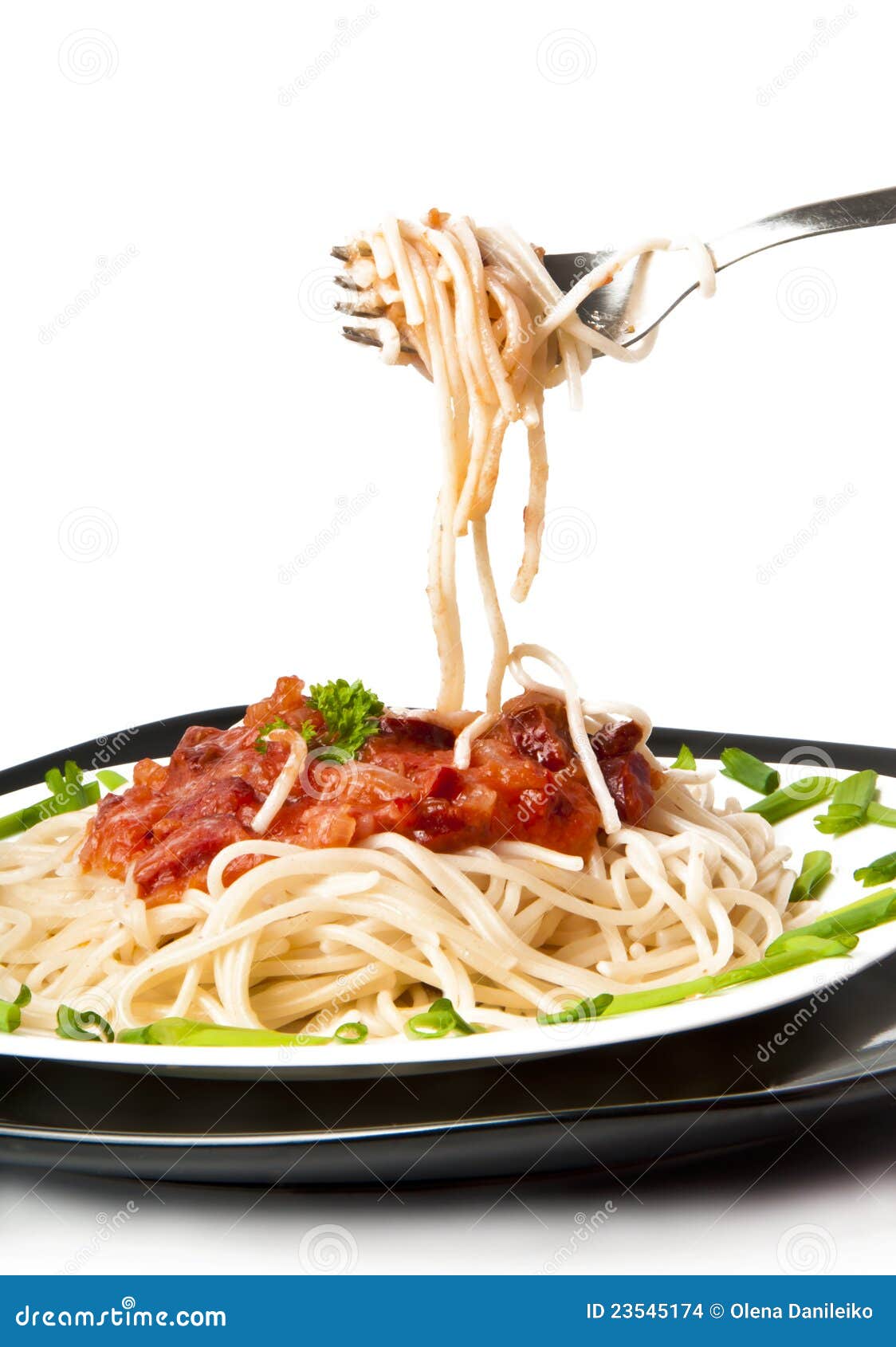 Spaghetti stock photo. Image of bowl, delicious, sauce - 23545174