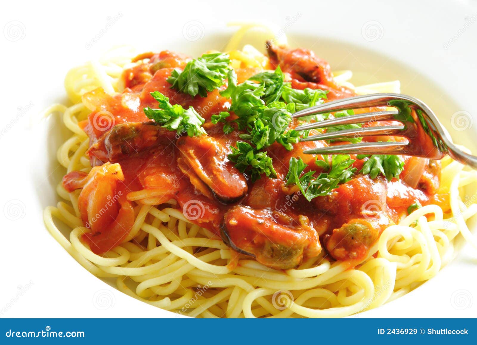 Spaghetti stock image. Image of fast, herbes, easy, ingredients - 2436929