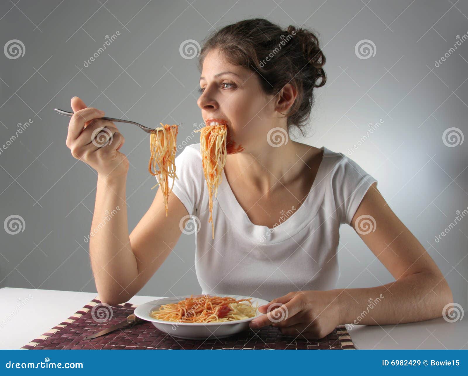 Spaghetti stock image. Image of food, fork, lunch, enjoy - 6982429
