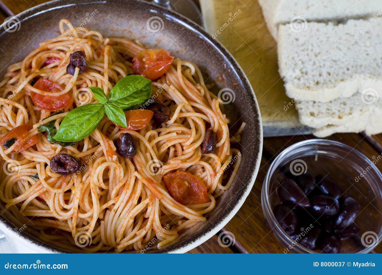 Spaghetti stock image. Image of bread, nutritious, lunch - 8000037