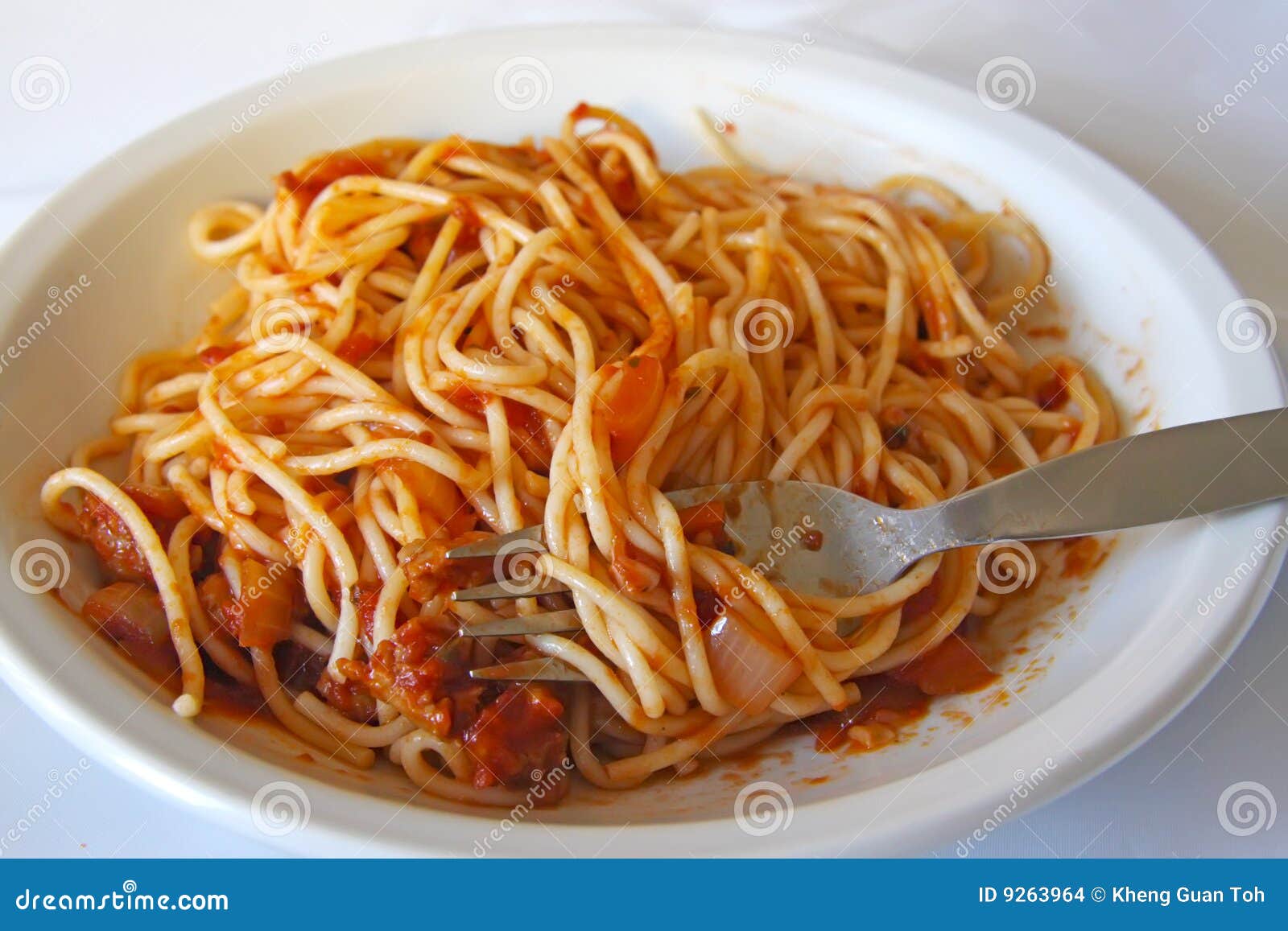 Spaghetti stock photo. Image of dining, ethnic, lunch - 9263964