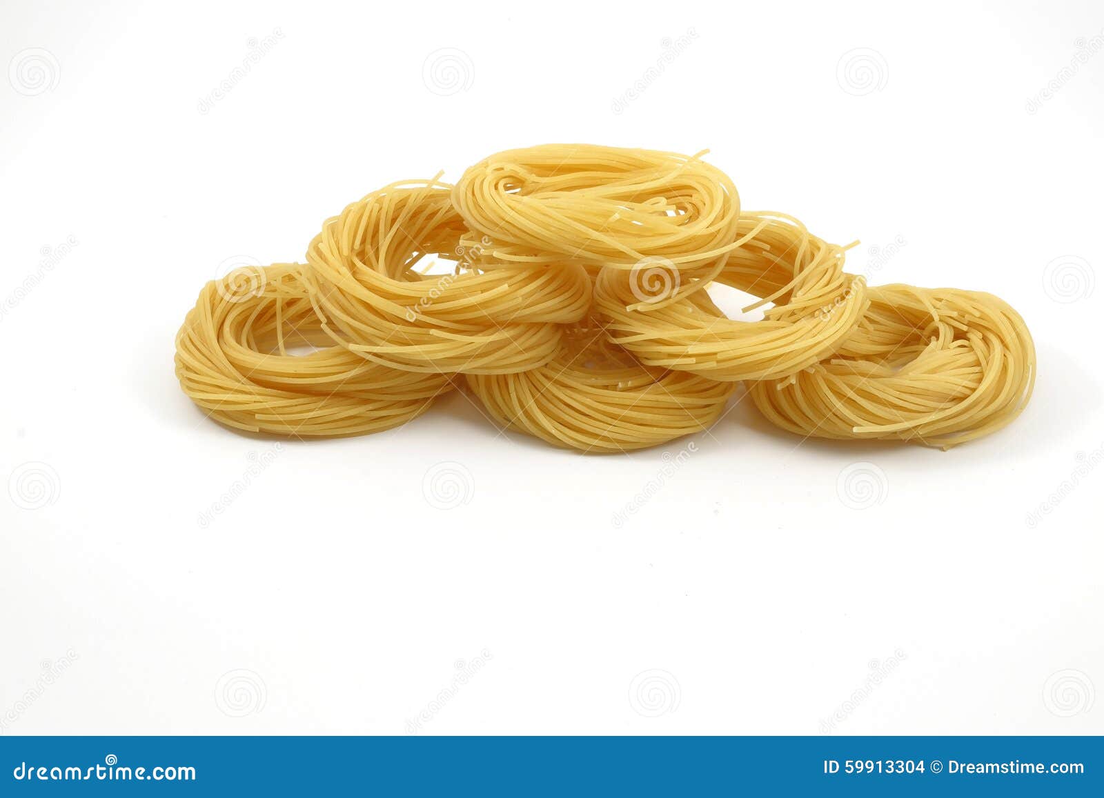 Spaghetti Angel Hair stock photo. Image of angel, vegetarian - 59913304