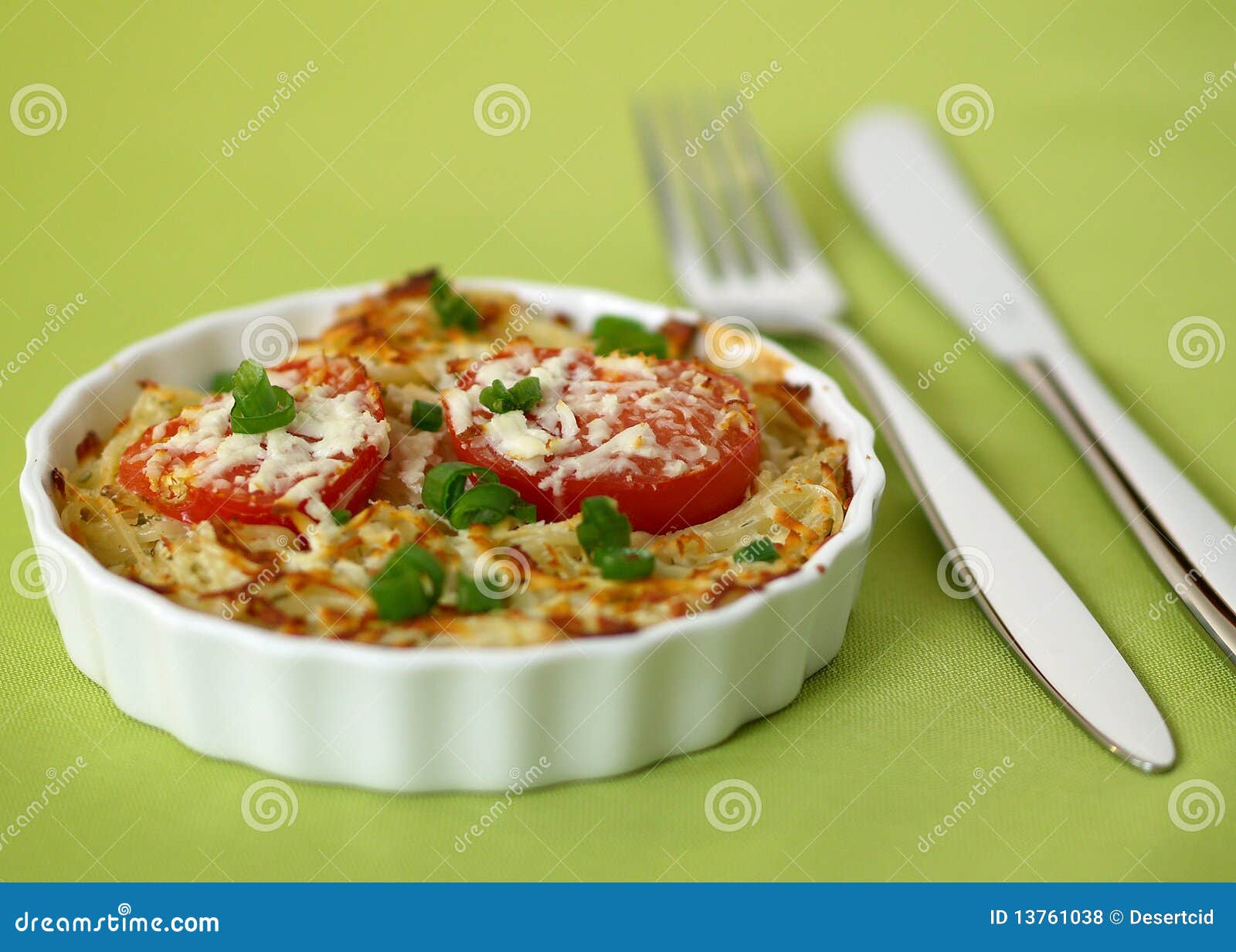 Spaghetti au gratin stock photo. Image of good, closeup - 13761038