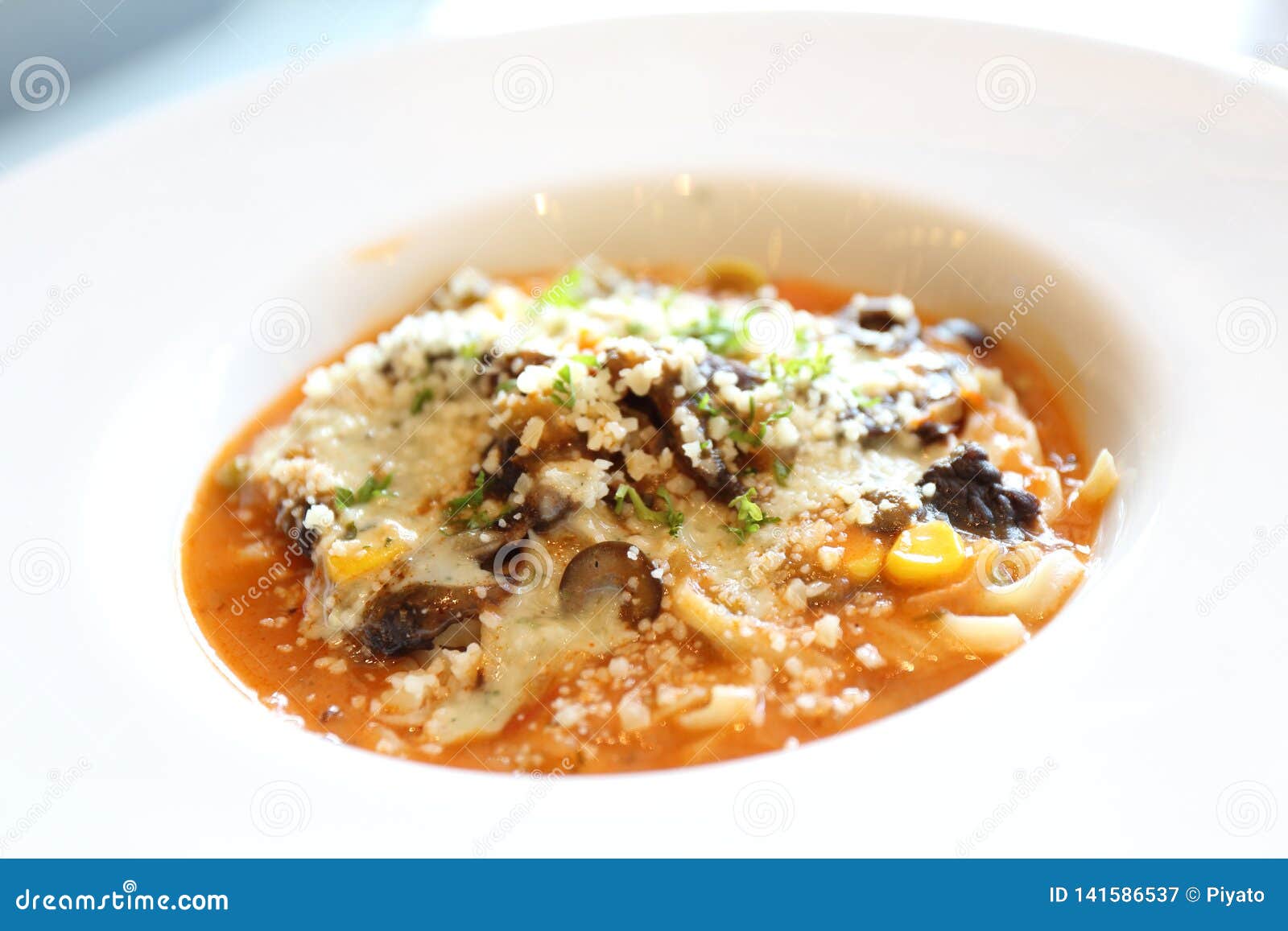 Spaghetti beef stew stock image. Image of dinner, meat - 141586537