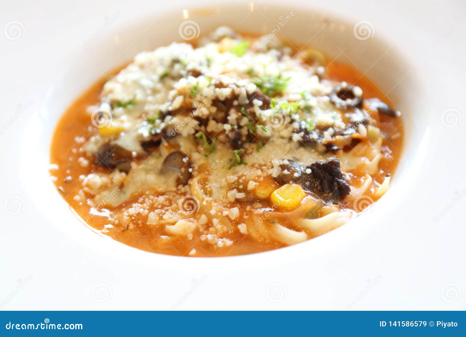 Spaghetti beef stew stock image. Image of cooked, dining - 141586579