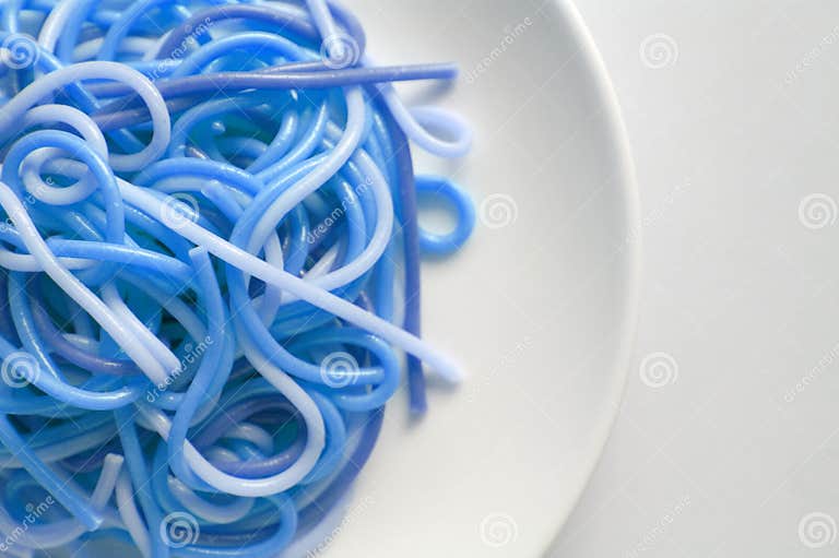 Spaghetti blue stock image. Image of dieting, culture - 5246929