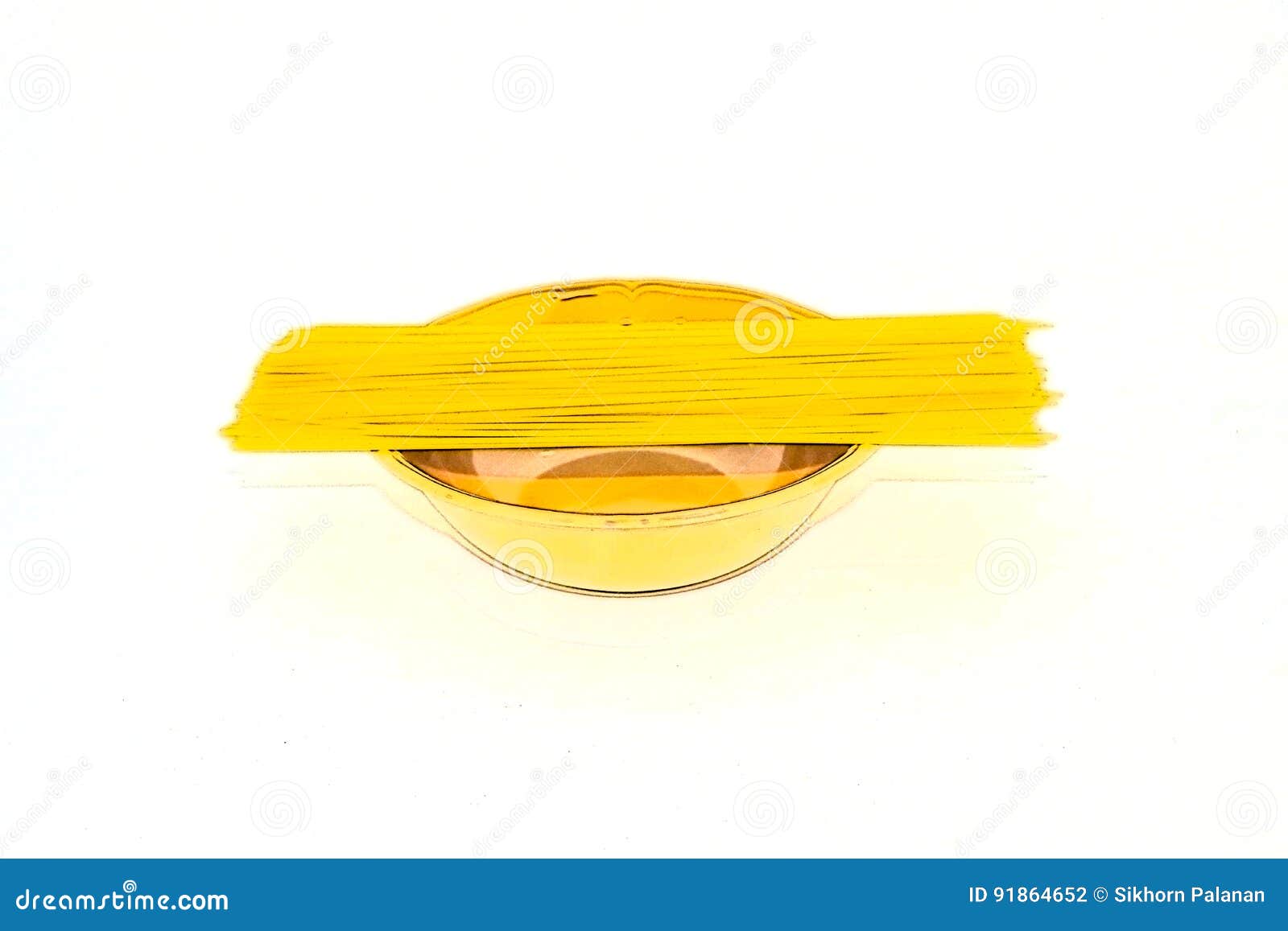 Spaghetti on bowl stock photo. Image of thin, pasta, view - 91864652