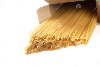 Spaghetti in box stock image. Image of horizontal, spaghetti - 20413555