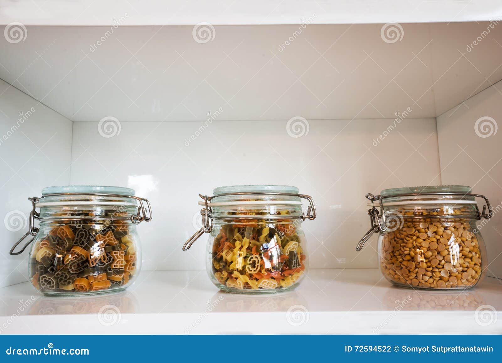 Spaghetti box in kitchen stock photo. Image of meal, yellow - 72594522