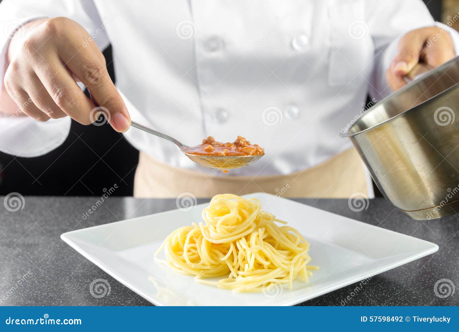 Spaghetti stock photo. Image of menu, kitchen, ingredient - 57598492