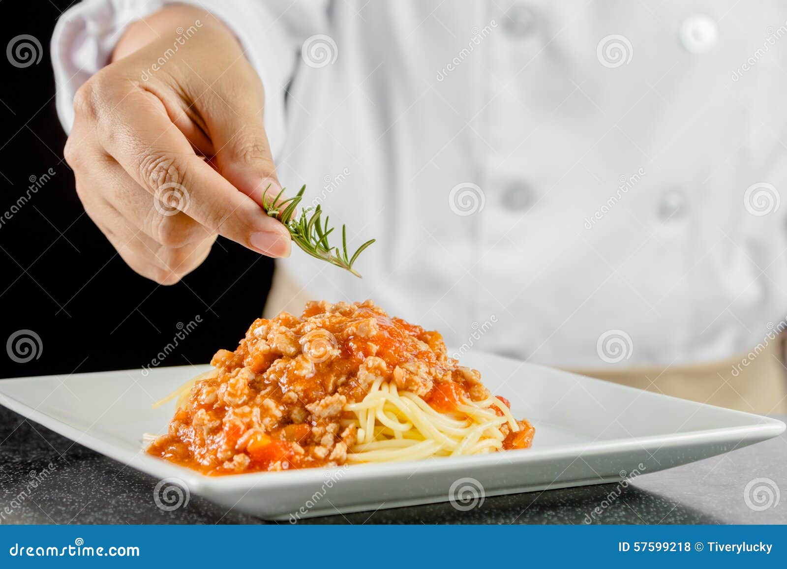 Spaghetti stock photo. Image of lunch, italian, noodles - 57599218