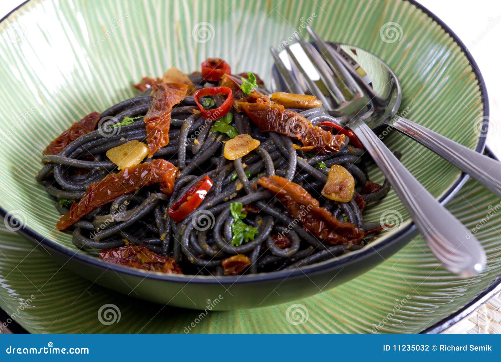 Spaghetti with chilli stock photo. Image of lifes, chillis - 11235032