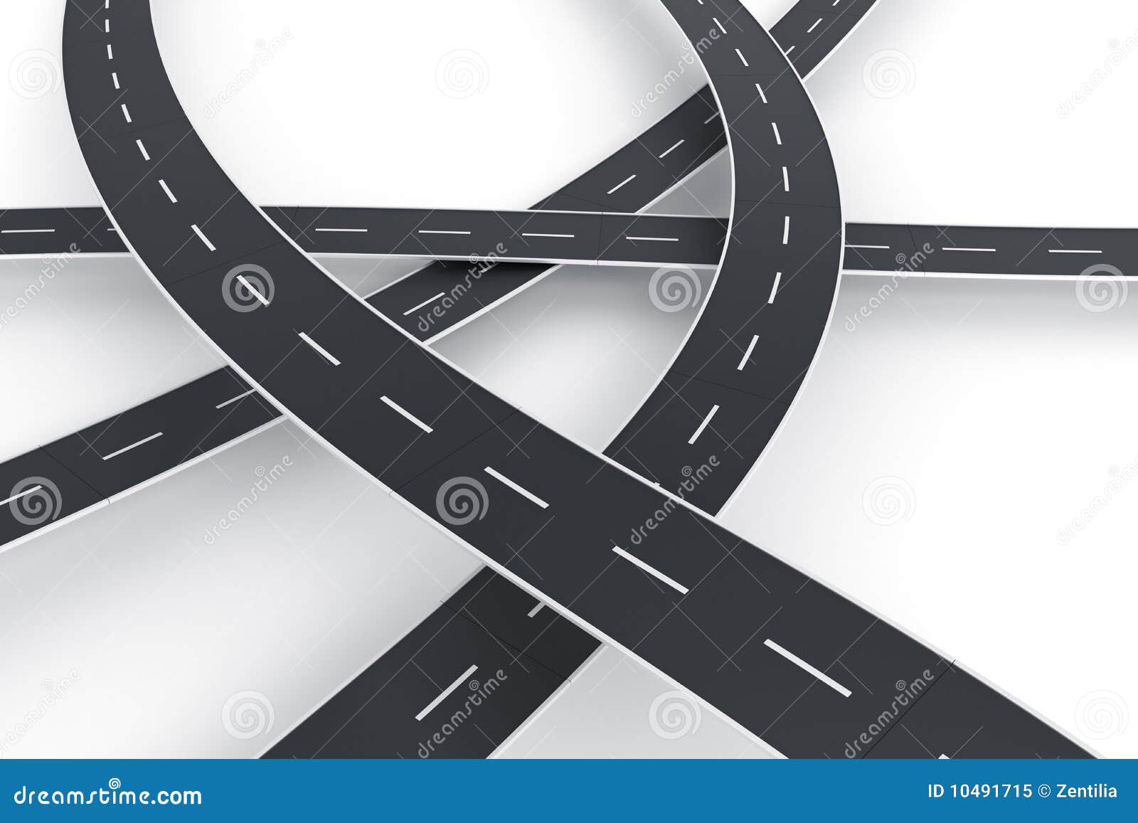 Spaghetti de route illustration stock. Illustration du isolement - 10491715