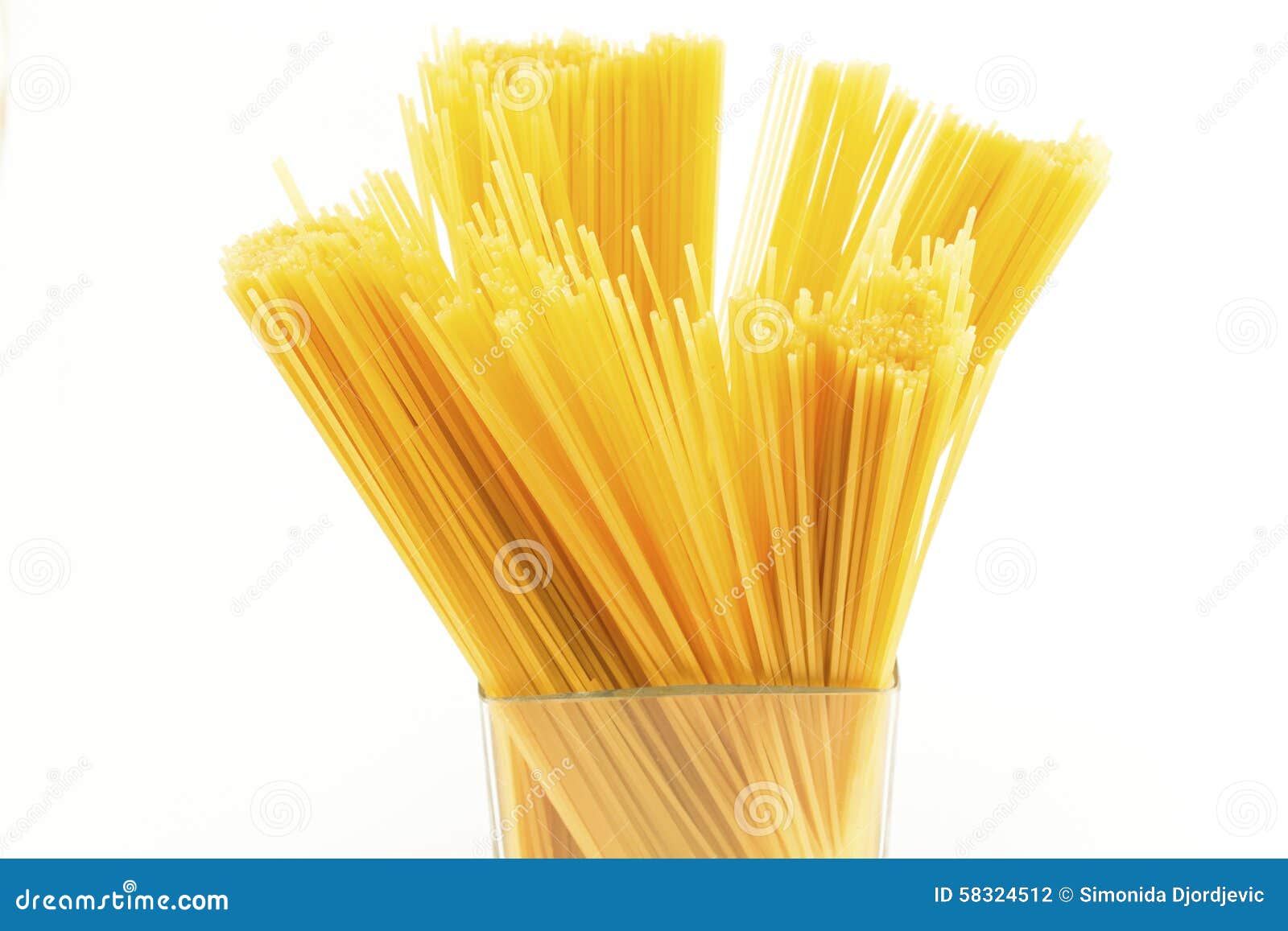 Spaghetti in a Glass Container Stock Photo - Image of spaghetti, kilo ...
