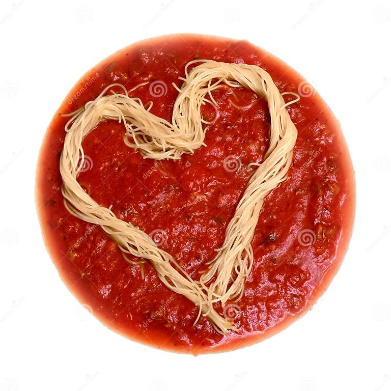 Spaghetti heart stock photo. Image of valentines, healthy - 864988